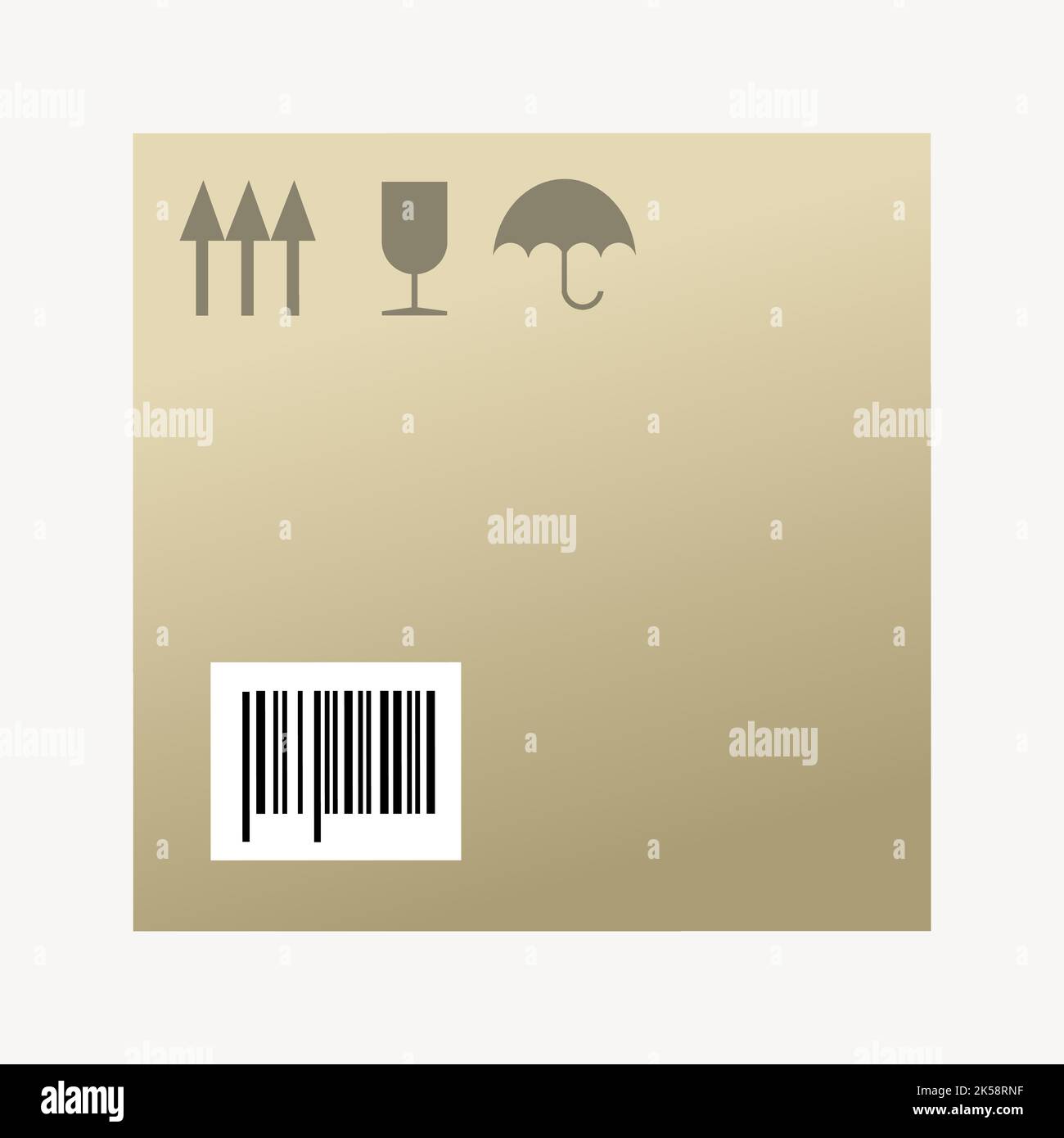 Fragile cardboard box clipart Stock Vector Images - Alamy