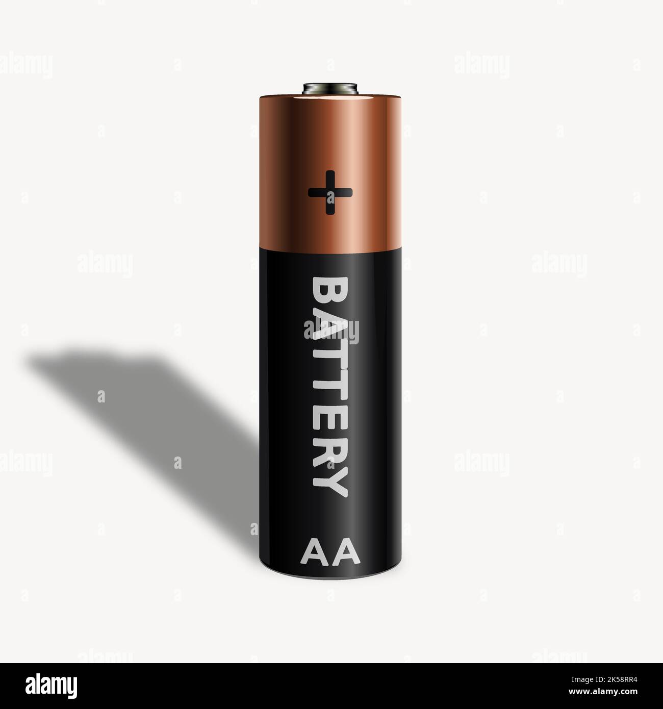 AA battery clipart, illustration vector Stock Vector Image & Art - Alamy
