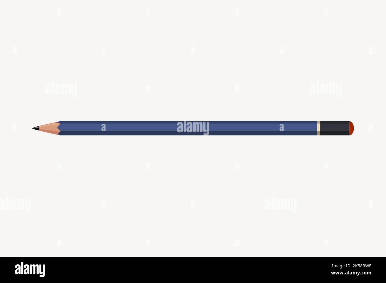 Blue pencil clipart, illustration vector Stock Vector Image & Art - Alamy