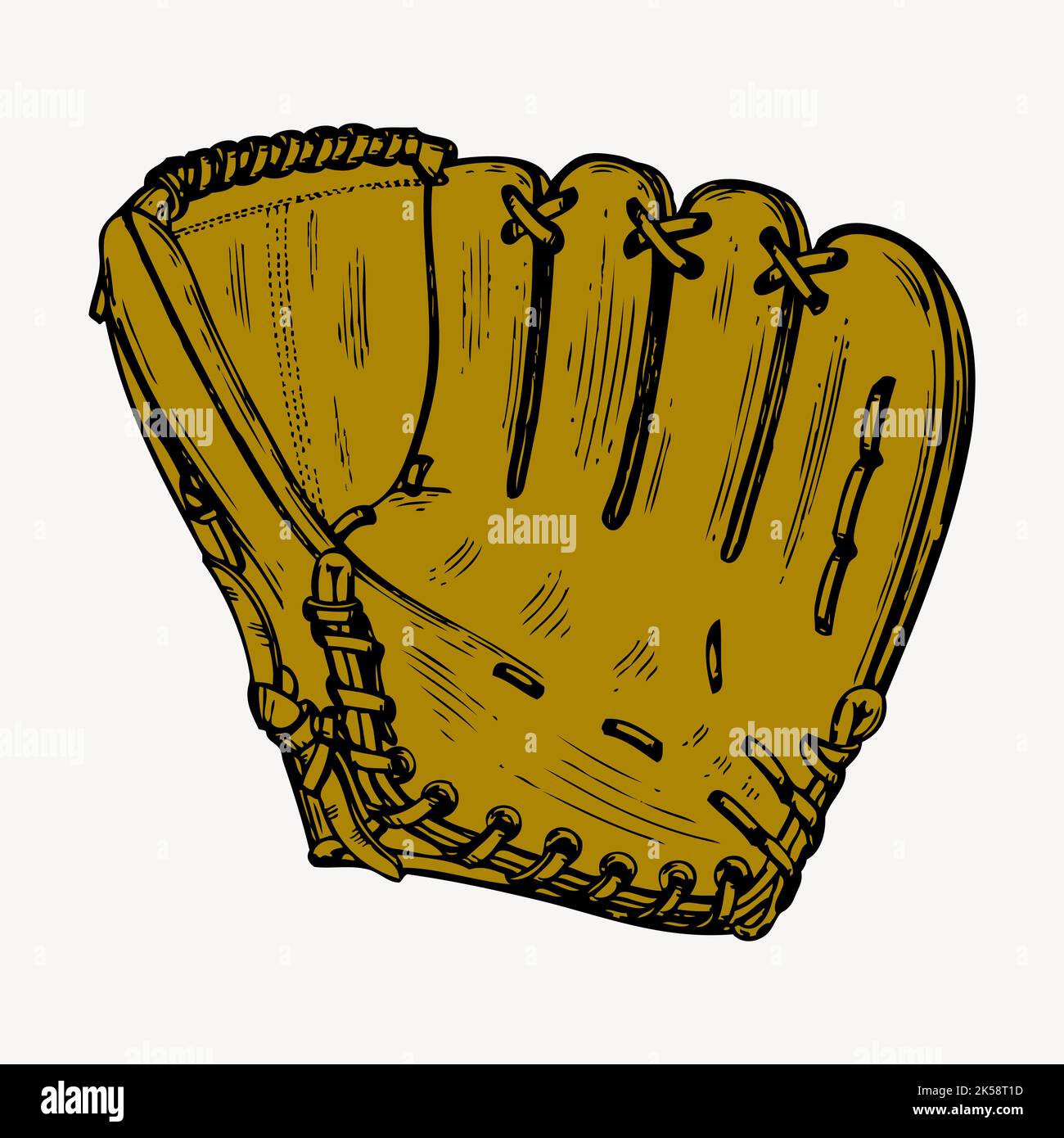 Baseball glove clipart, sports illustration vector Stock Vector Image ...