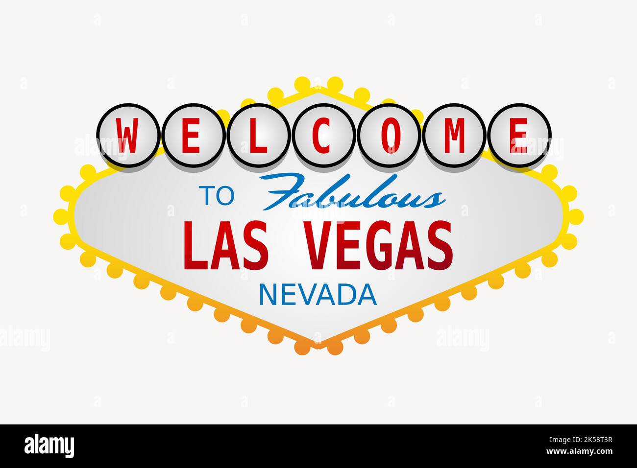 Las Vegas sign clipart, illustration vector Stock Vector Image & Art ...