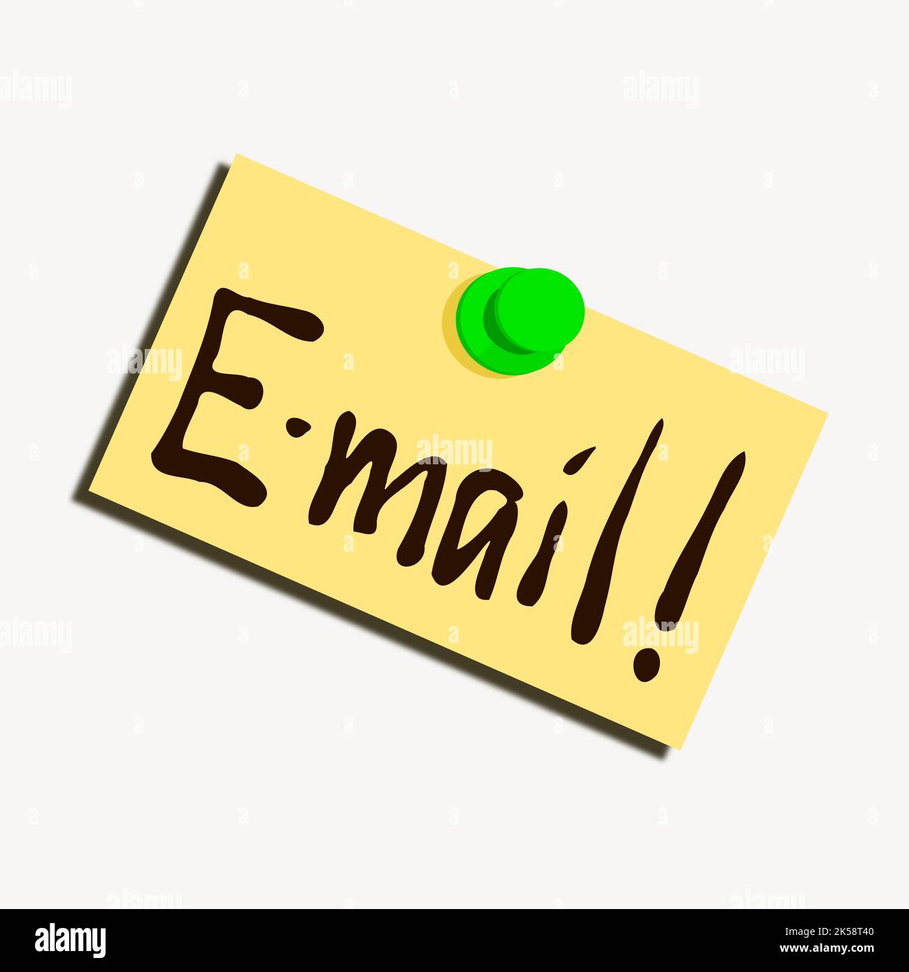 Email reminder note clipart, illustration vector Stock Vector Image ...
