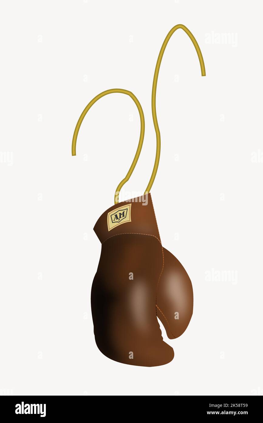 Vintage boxing glove clipart, illustration vector Stock Vector Image ...