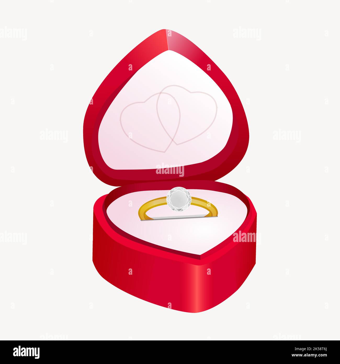 Engagement ring clipart, illustration vector Stock Vector Image & Art ...