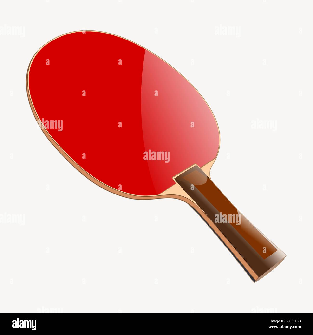 Ping pong paddle collage element, sports illustration vector Stock ...