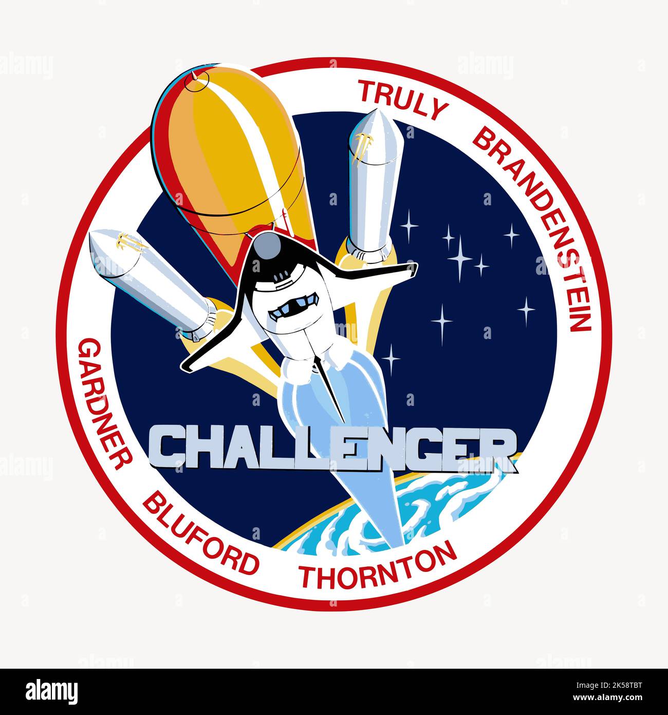 Challenger spaceship launch clipart, illustration vector Stock Vector ...