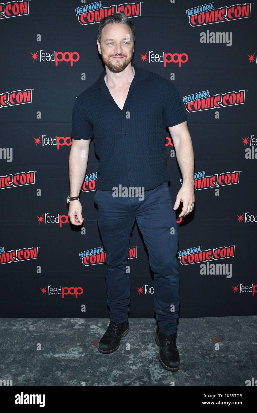 New York, NY, October 6, 2022. Actor James McAvoy poses during the “His ...
