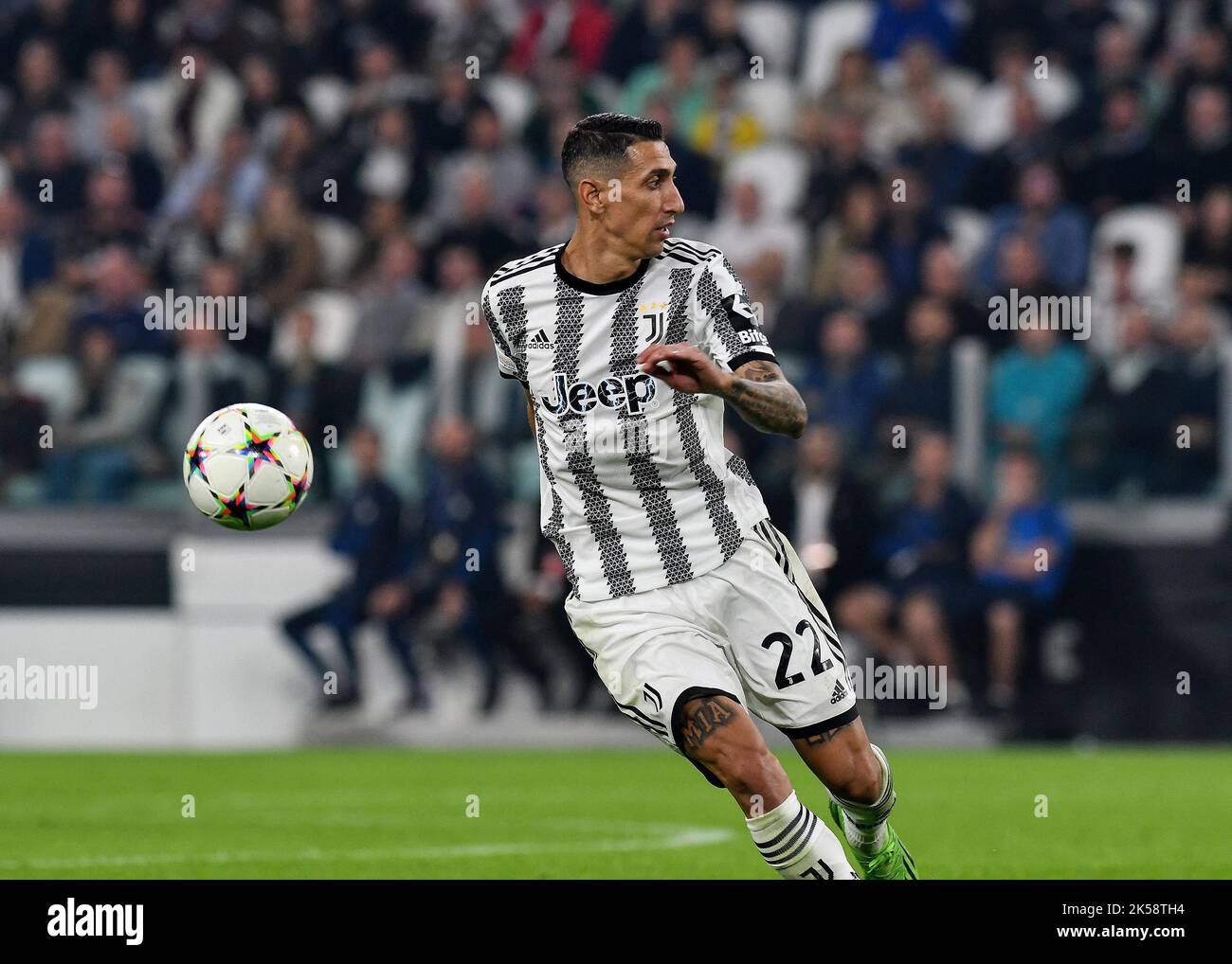 Angel Di Maria of Juventus FC in action during the UEFA Champions ...