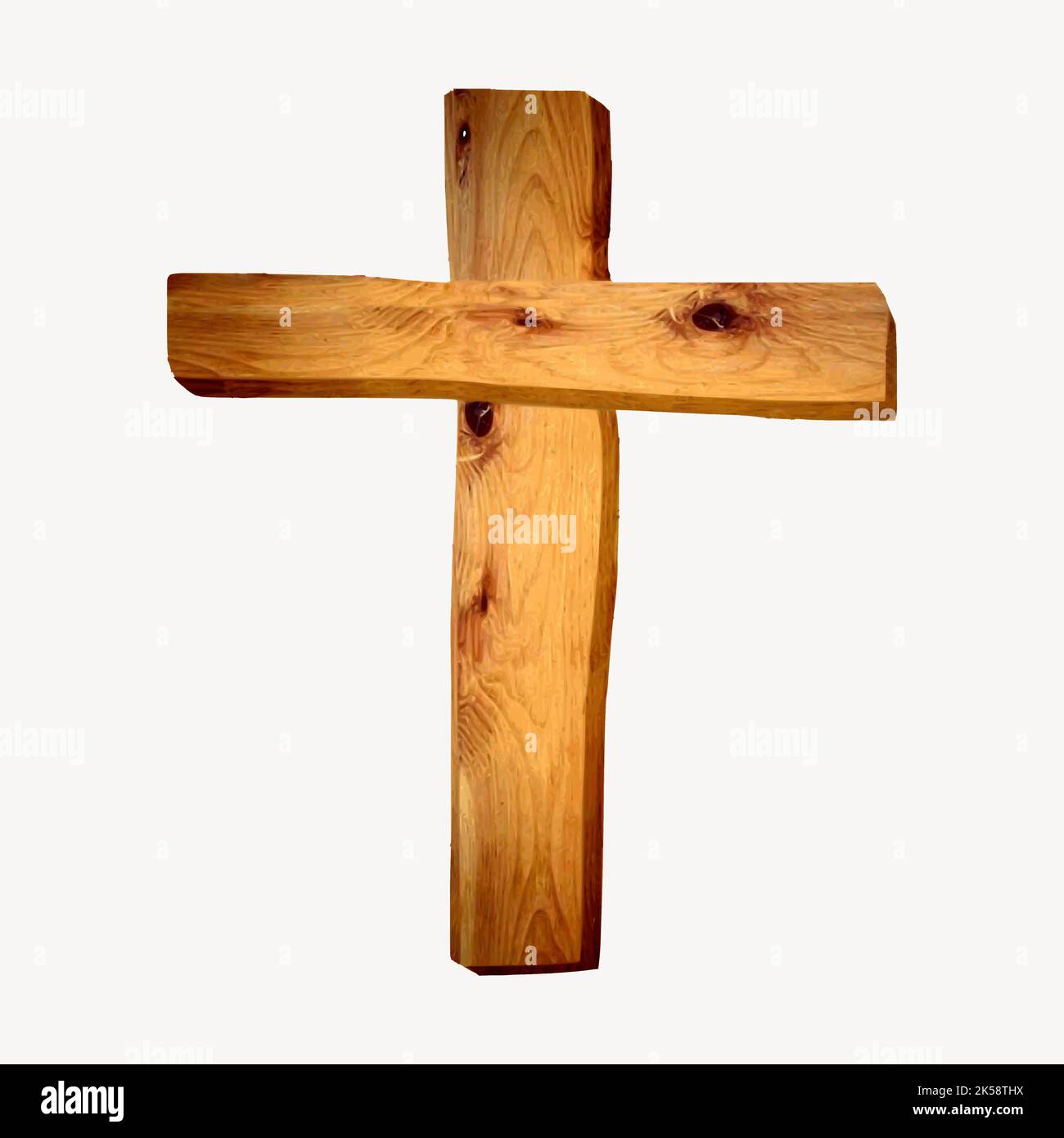 Wooden cross collage element, vector Stock Vector Image & Art - Alamy