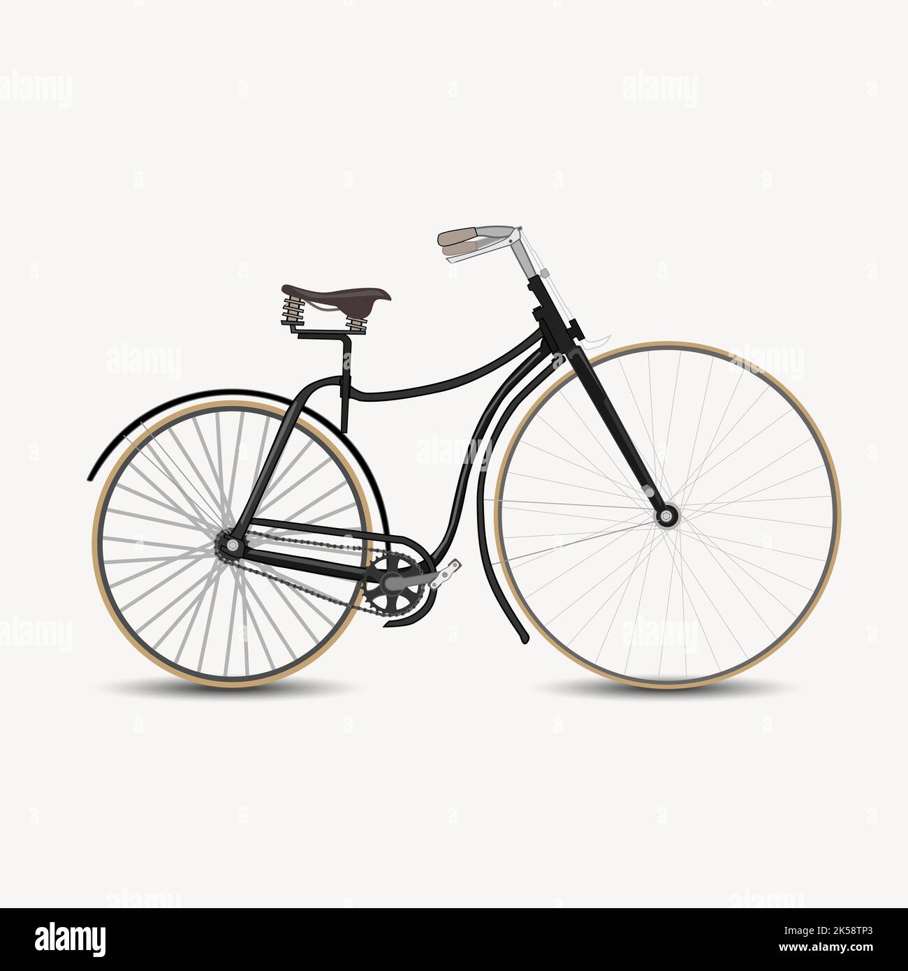 Vintage bicycle clipart hi-res stock photography and images - Alamy