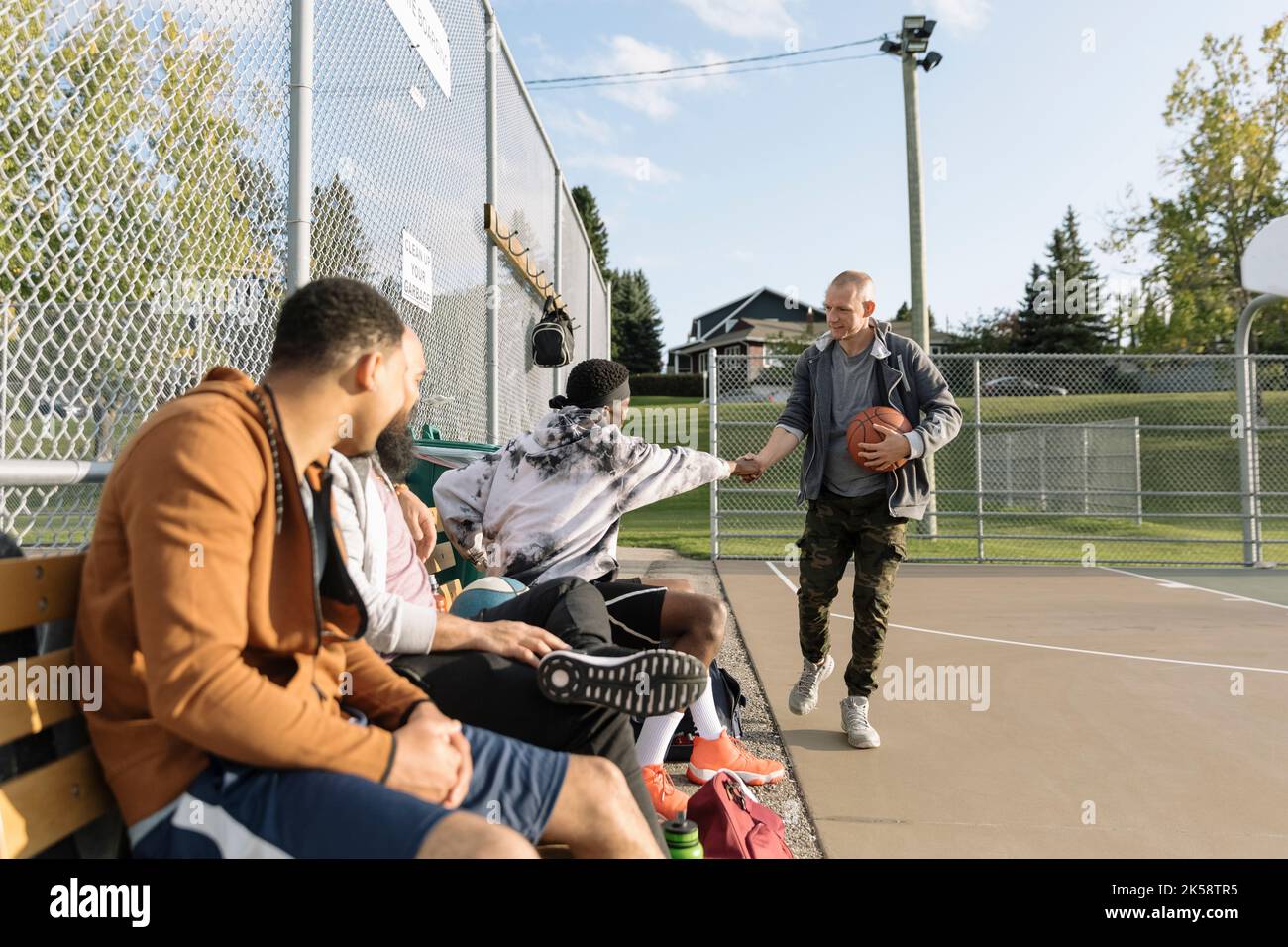 Basketball sidelines bench hi-res stock photography and images - Alamy