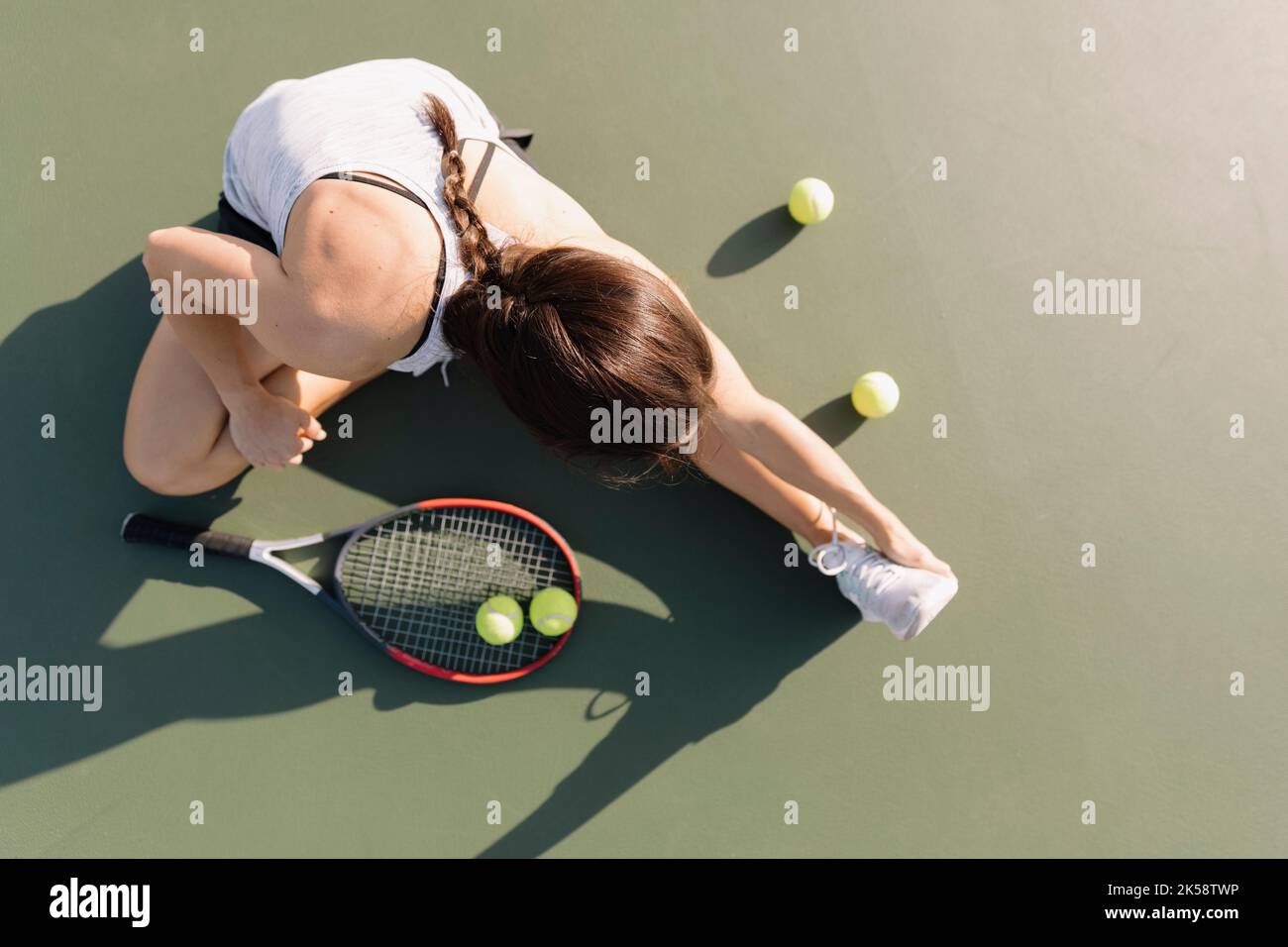 Overhead tennis court hi-res stock photography and images - Alamy
