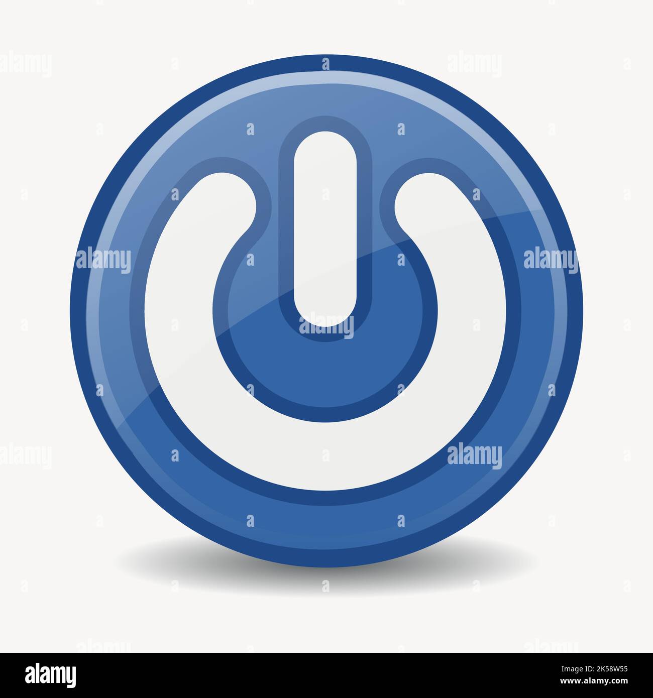 Power button icon clipart, system sign illustration vector Stock Vector ...