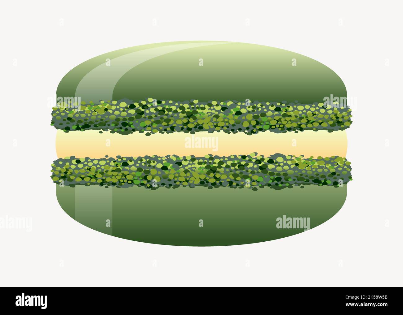 Green macaron clipart Stock Vector Images - Alamy