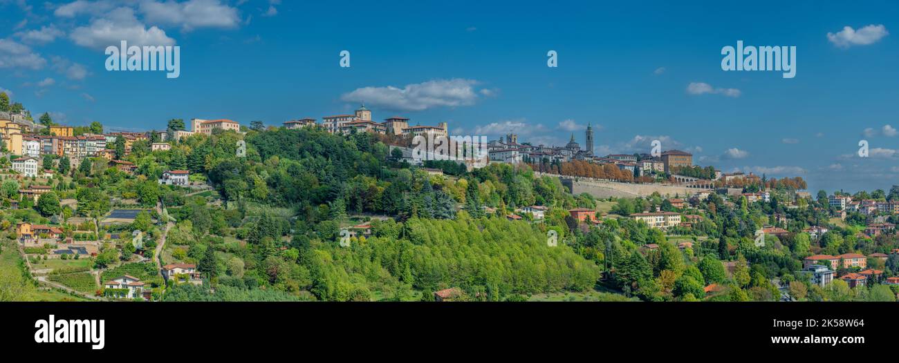 Venetian walls of unesco heritage fortification in Bergamo Stock Photo ...