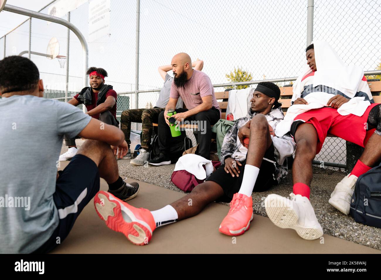 Basketball sidelines bench hi-res stock photography and images - Alamy