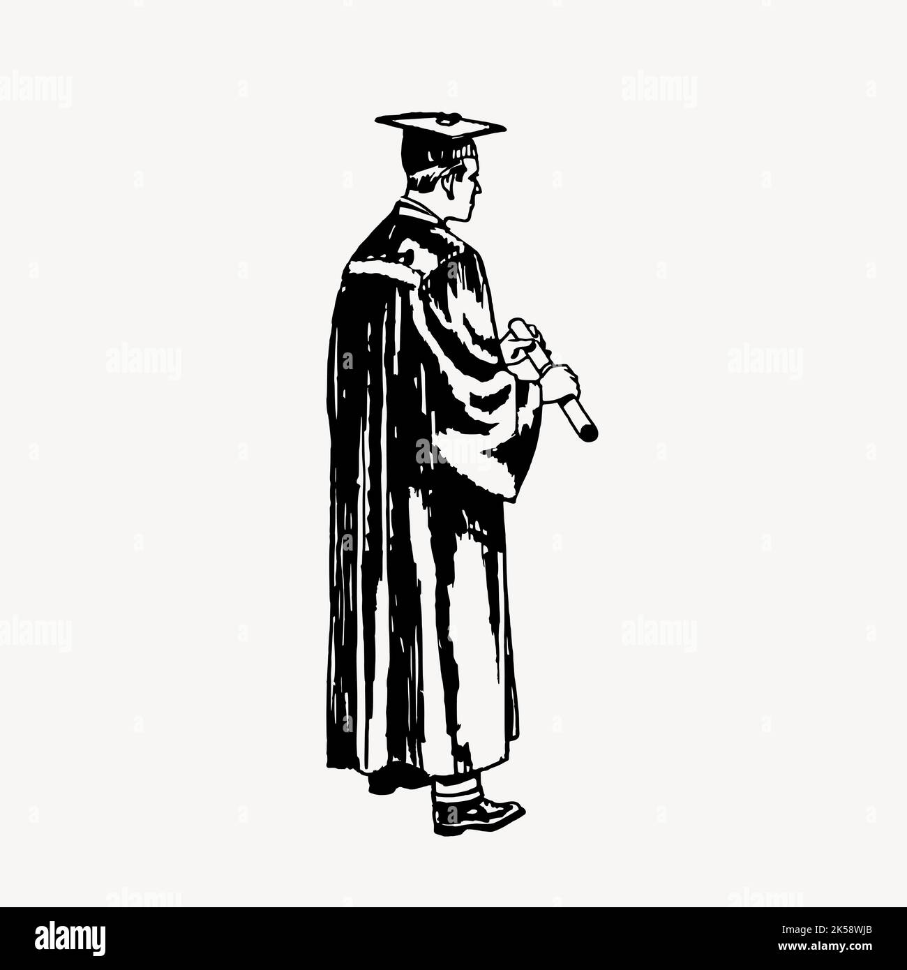 Vintage Graduation Clip Art