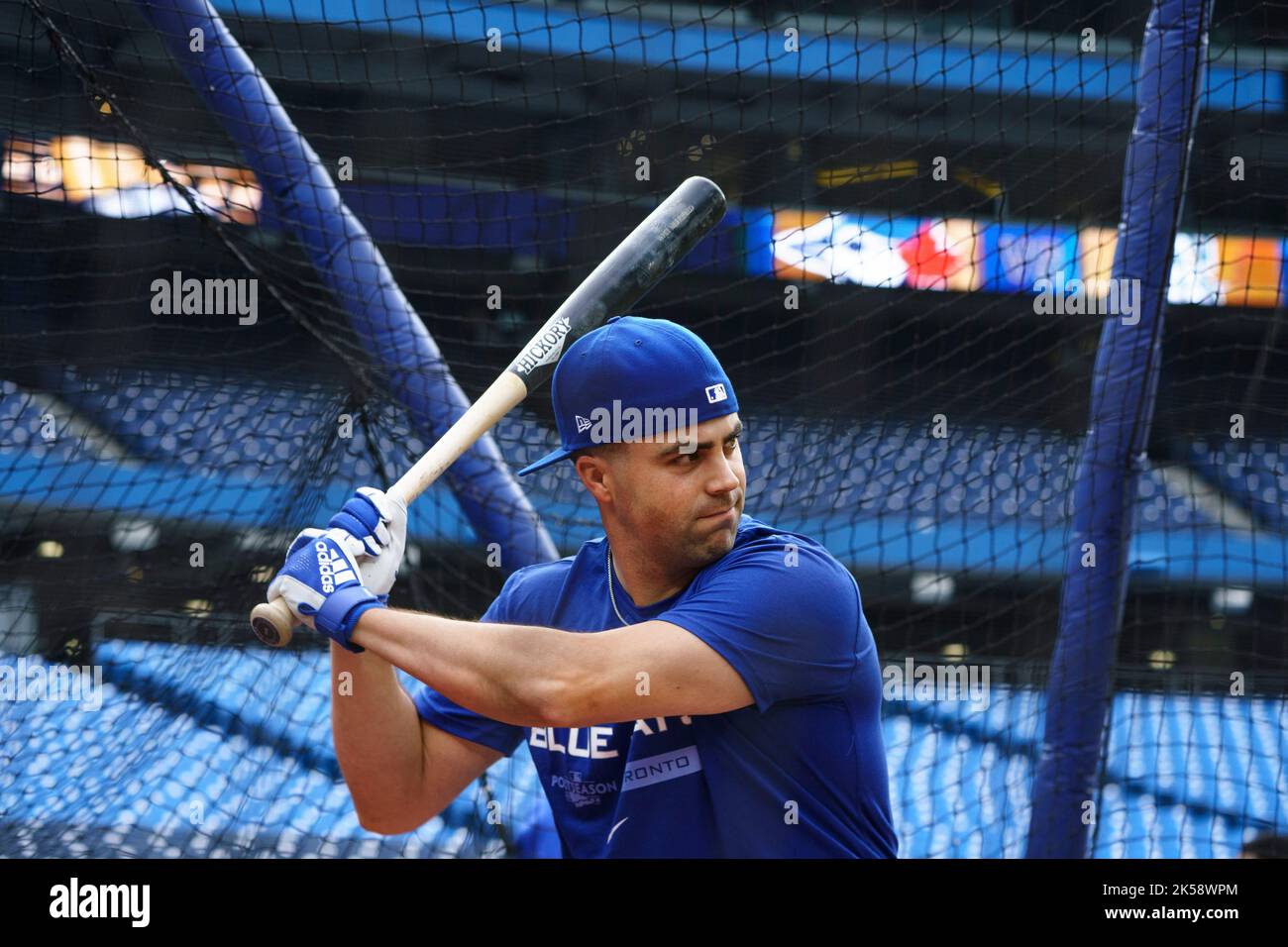 Toronto Blue Jays outfielder Whit Merrifield (1) is photographed during ...