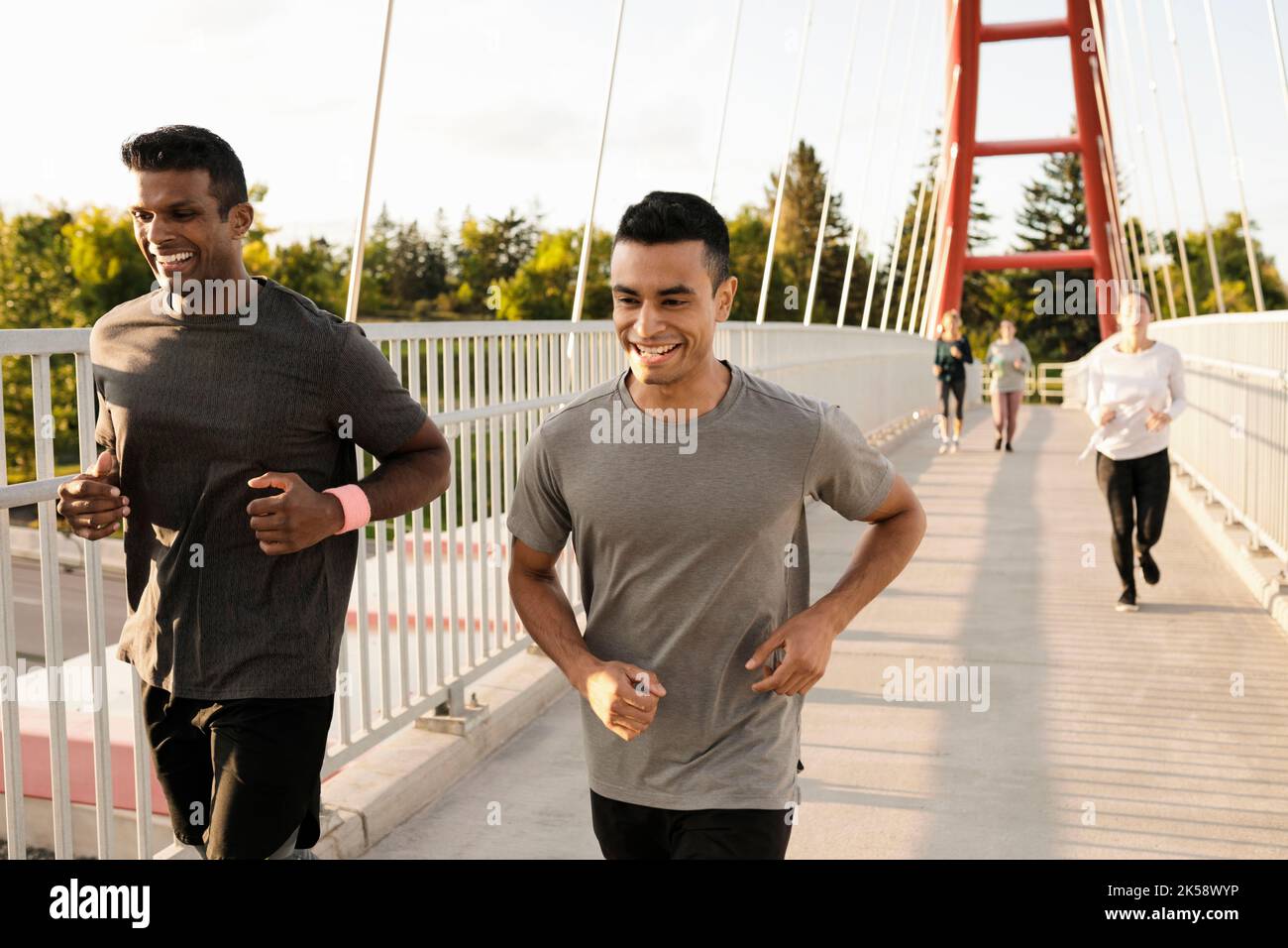 Two men on the way hi-res stock photography and images - Alamy