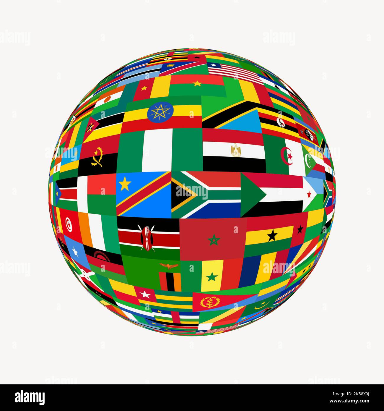 Flag globe sticker, international symbols illustration vector Stock ...