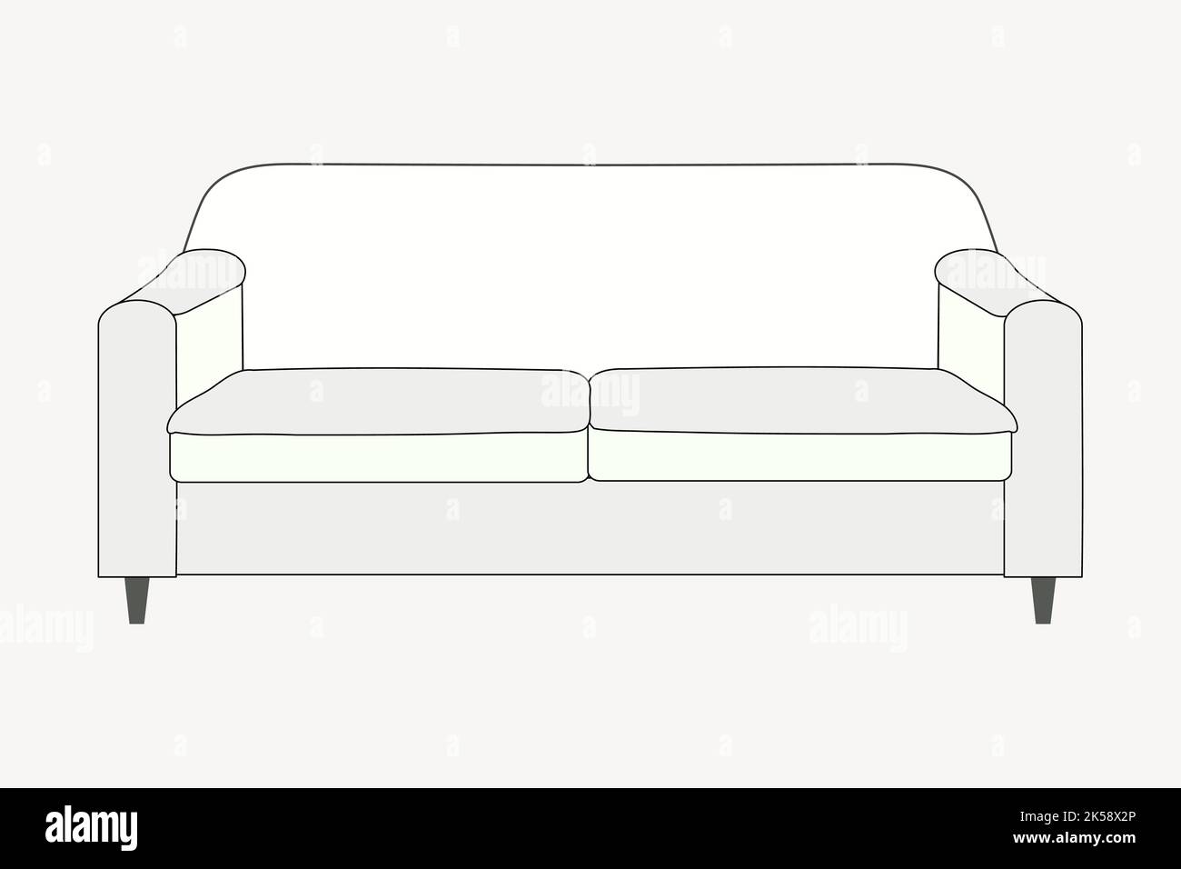 White couch sticker hi-res stock photography and images - Alamy