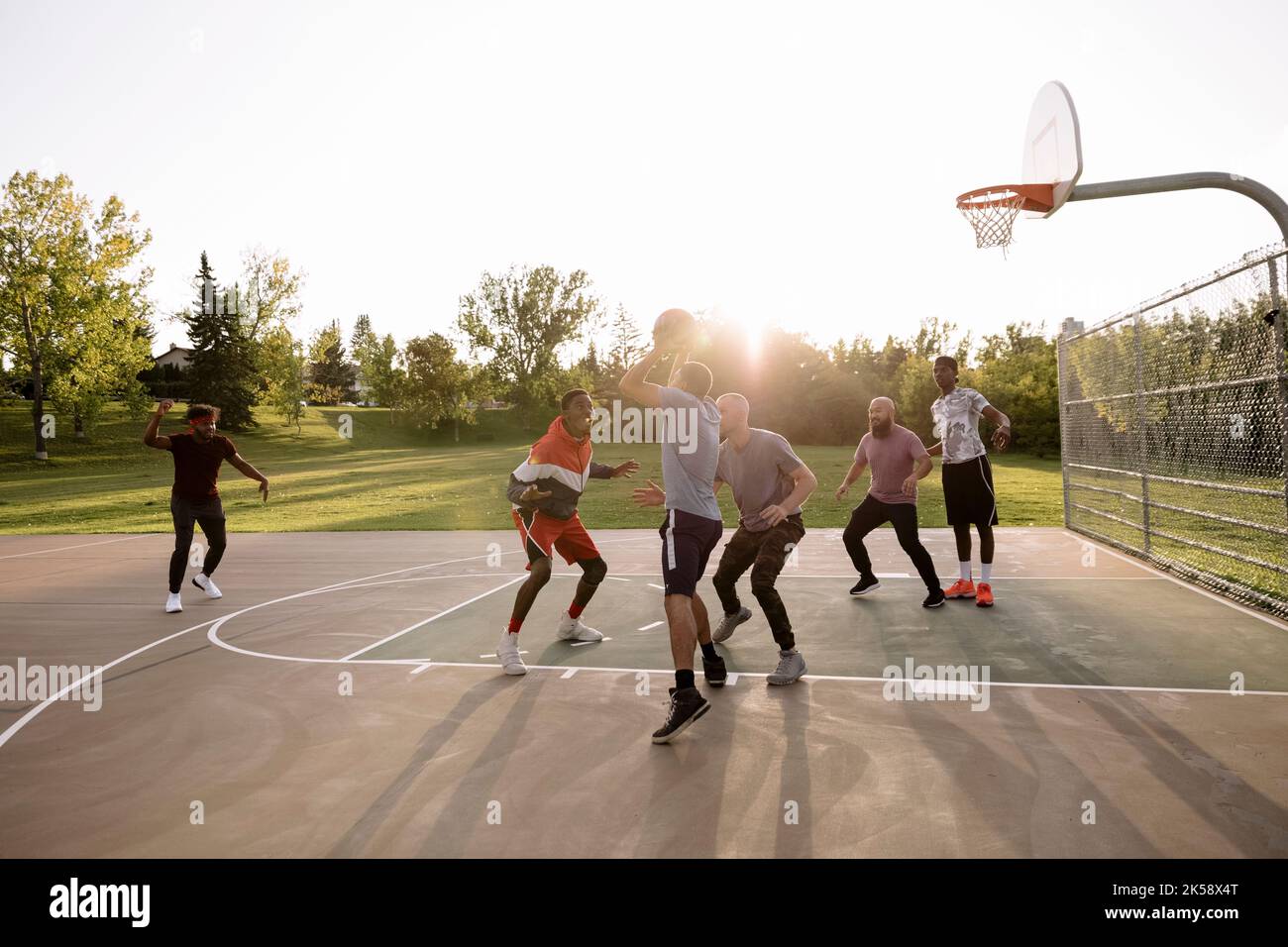 Basketball court in canada hi-res stock photography and images - Alamy