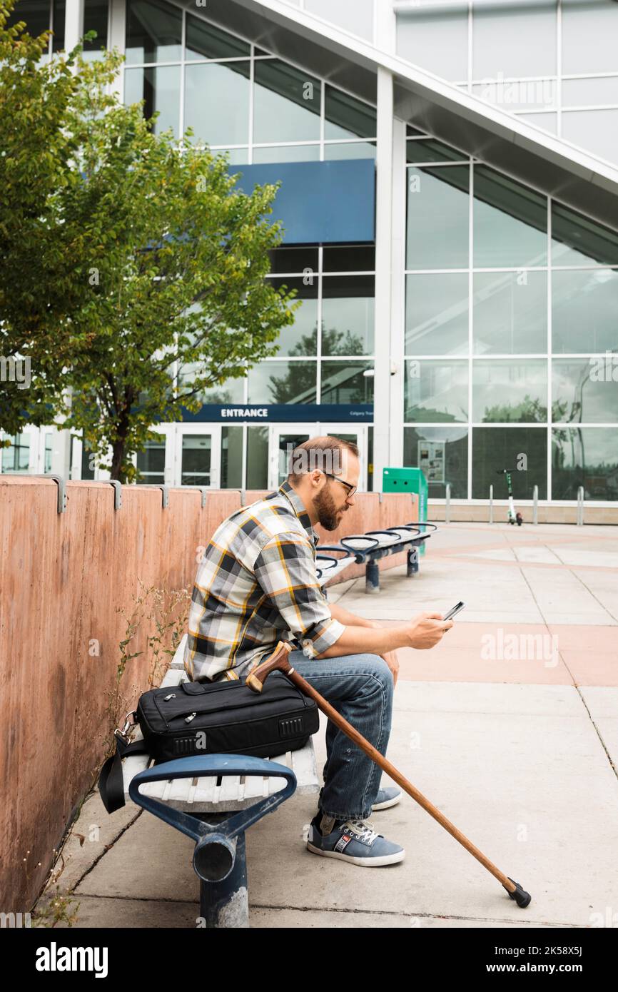 Man walking stick hi-res stock photography and images - Alamy