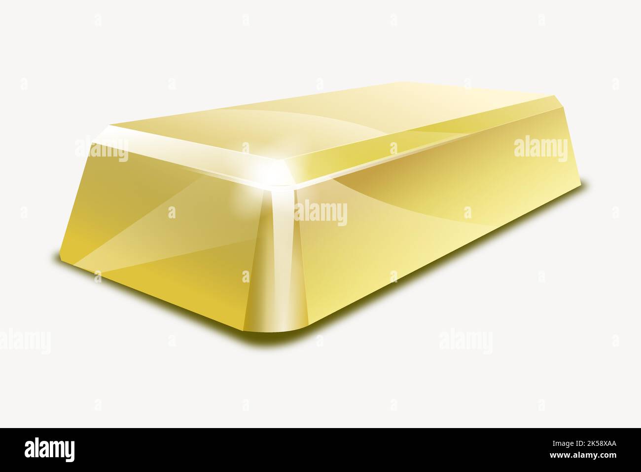 Gold bar collage element, object illustration vector Stock Vector Image ...