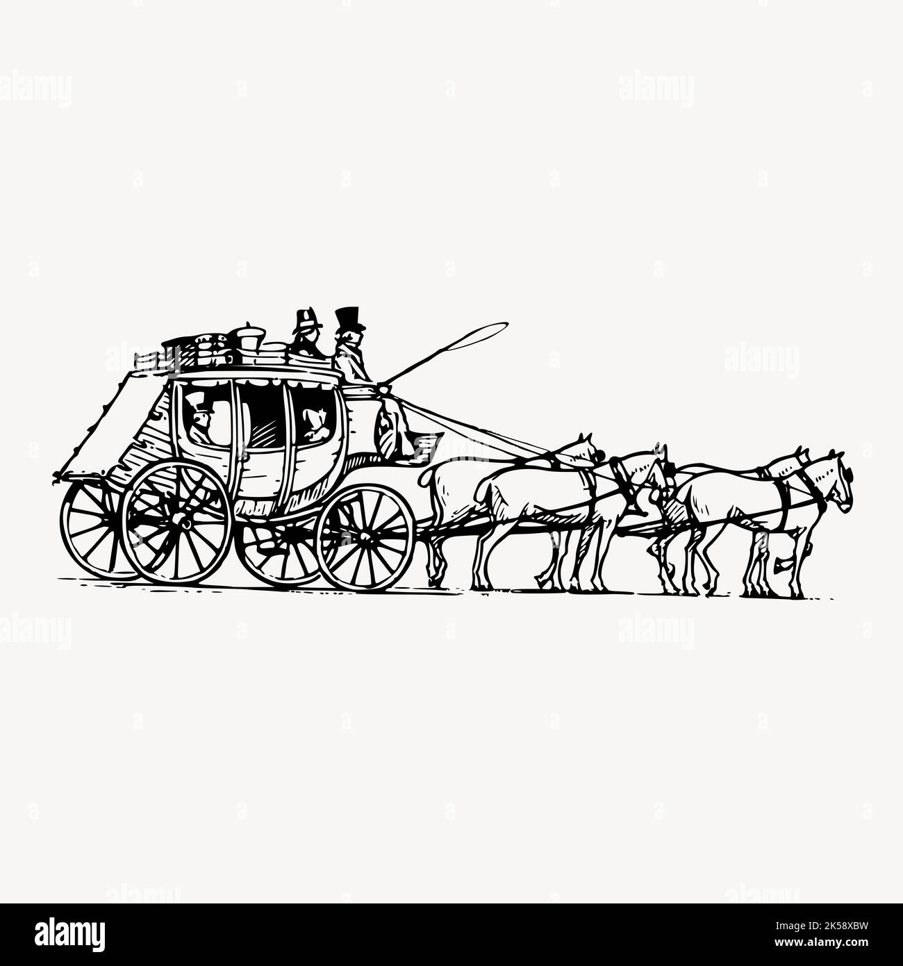 Vintage transportation illustration v hi-res stock photography and ...