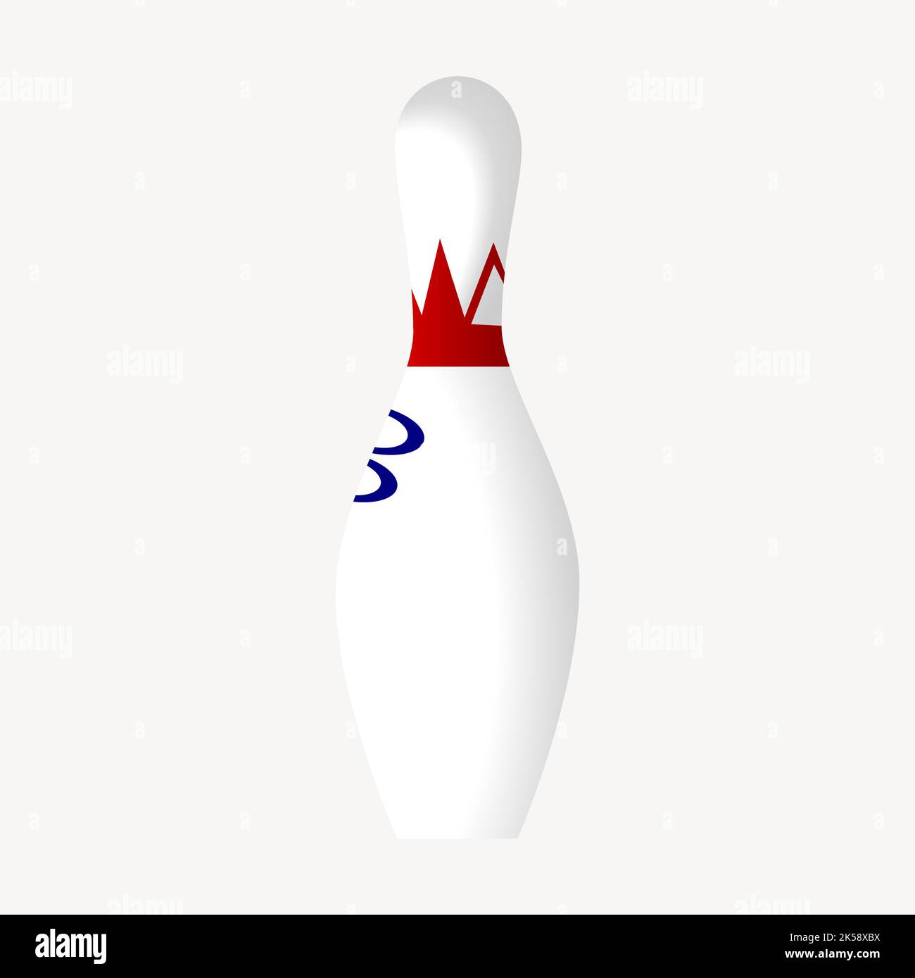 Bowling pin clipart, sports illustration vector Stock Vector Image ...