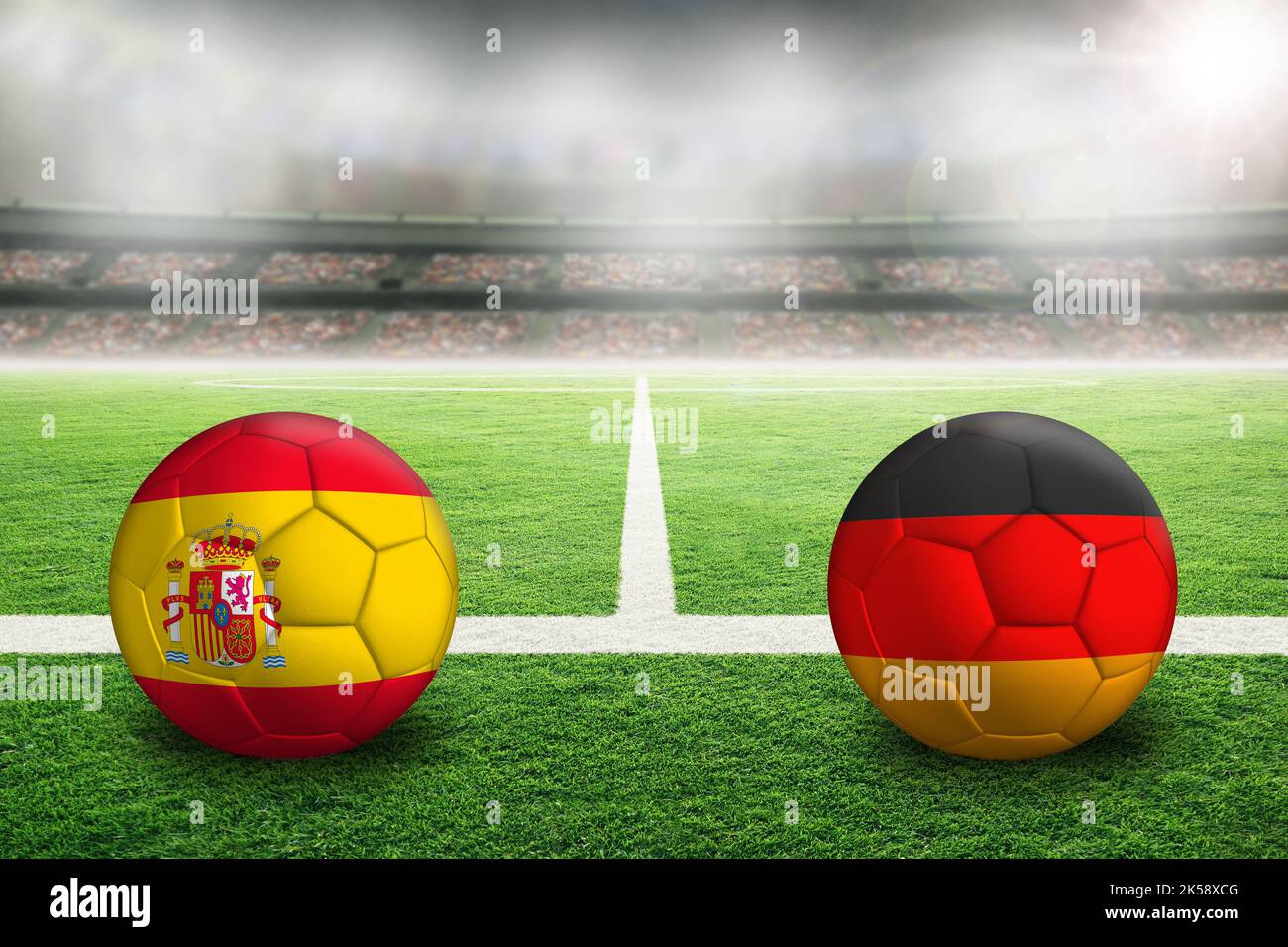 Soccer football ball spain flag hi-res stock photography and images - Alamy