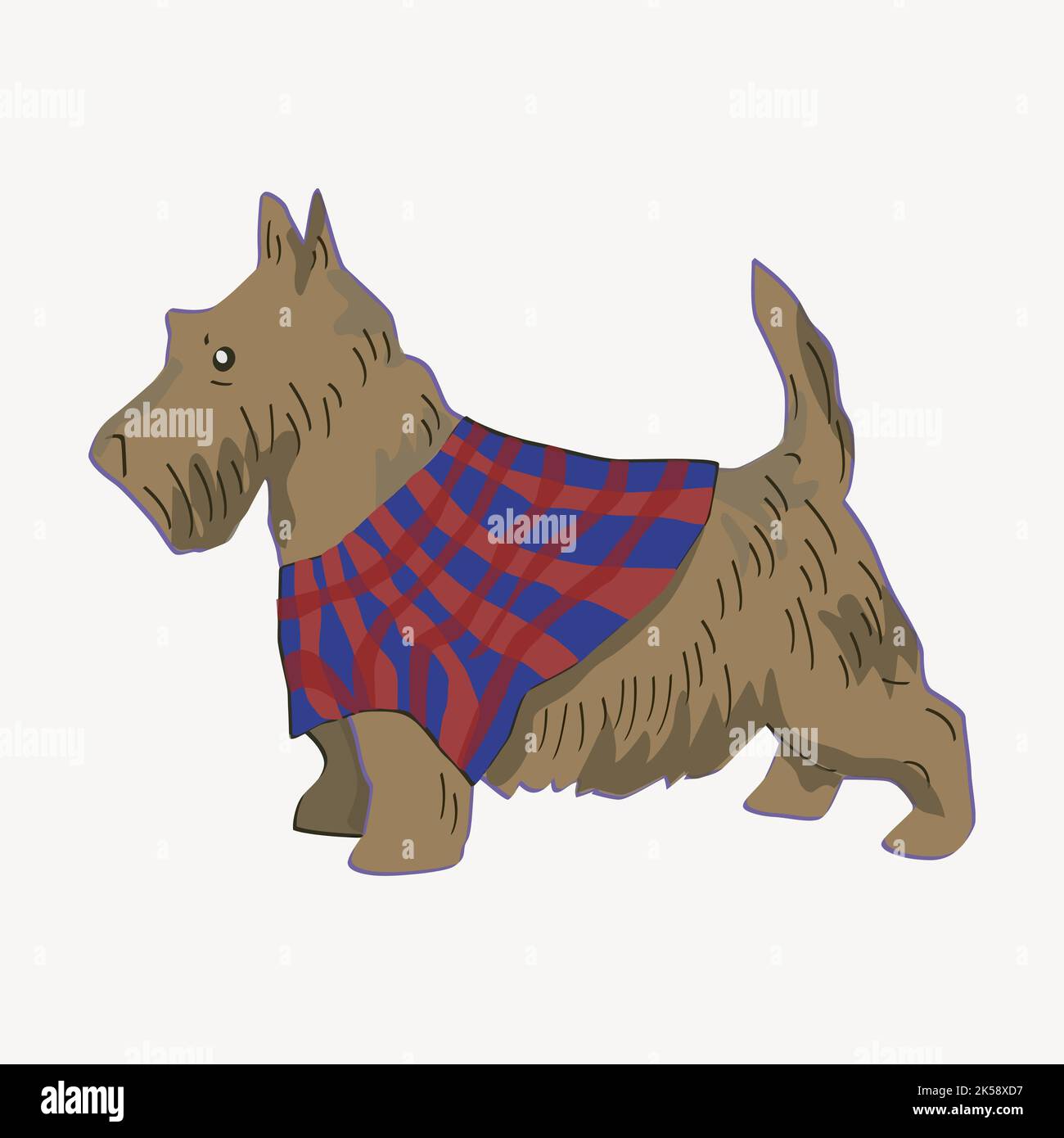 Yorkshire dog sticker, cartoon animal illustration vector Stock Vector ...