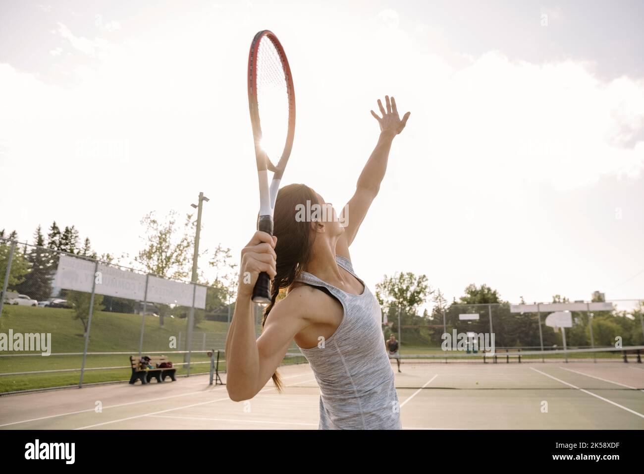 Tennis ball hitting racket hi-res stock photography and images - Alamy