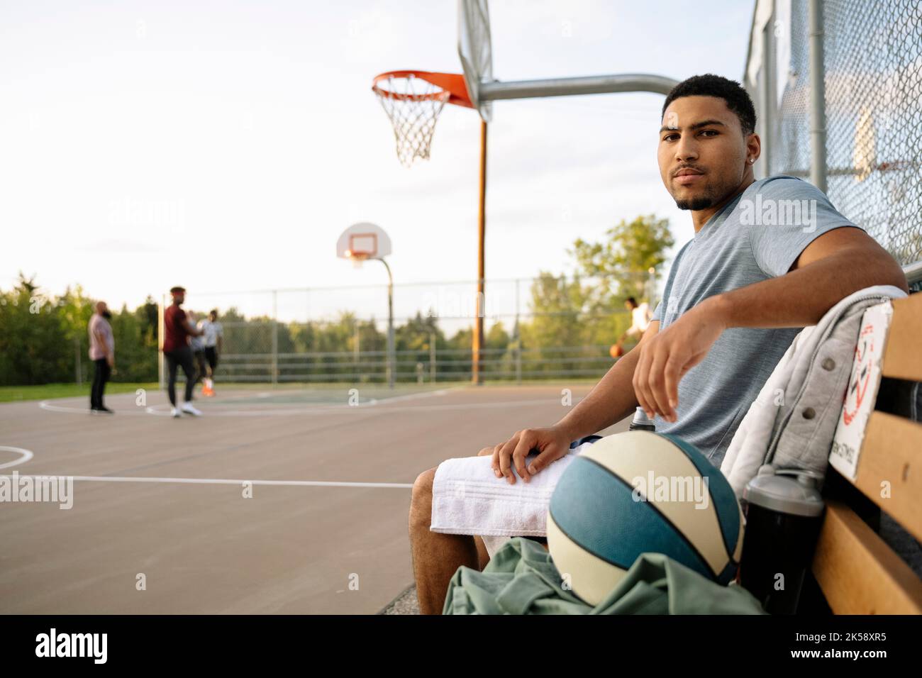 Basketball sidelines bench hi-res stock photography and images - Alamy