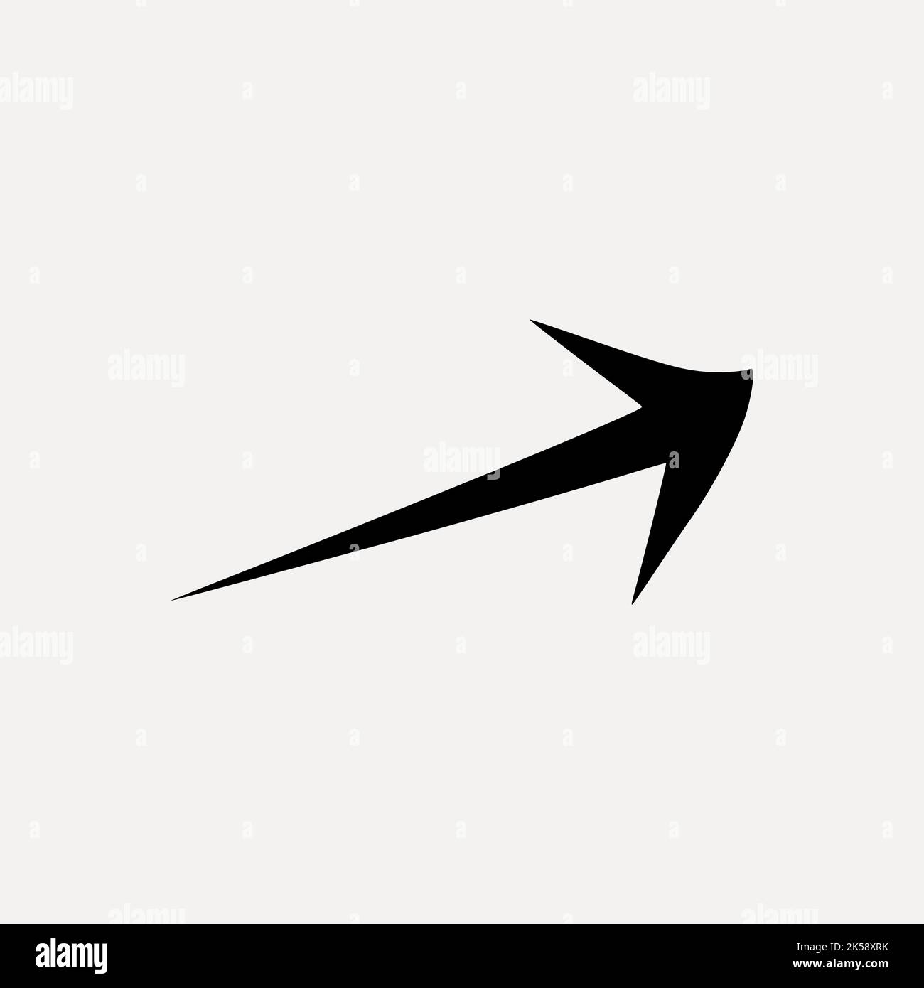 Black arrow clipart, business graphic vector Stock Vector Image & Art ...