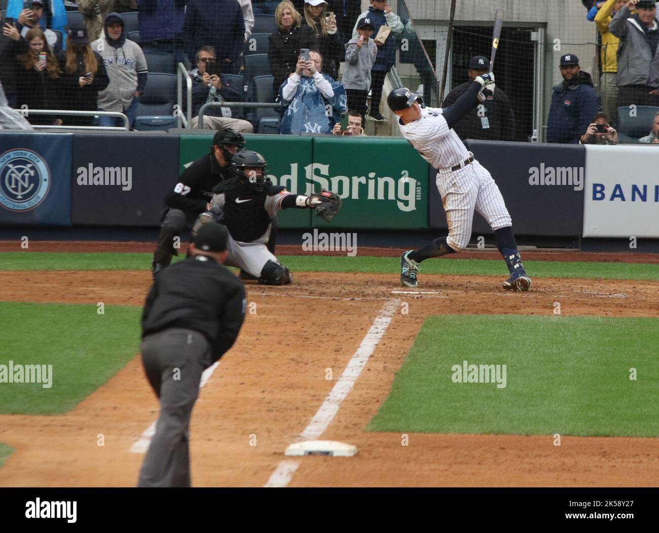 October 2, 2022 Aaron Judge during last regular season baseball game at ...
