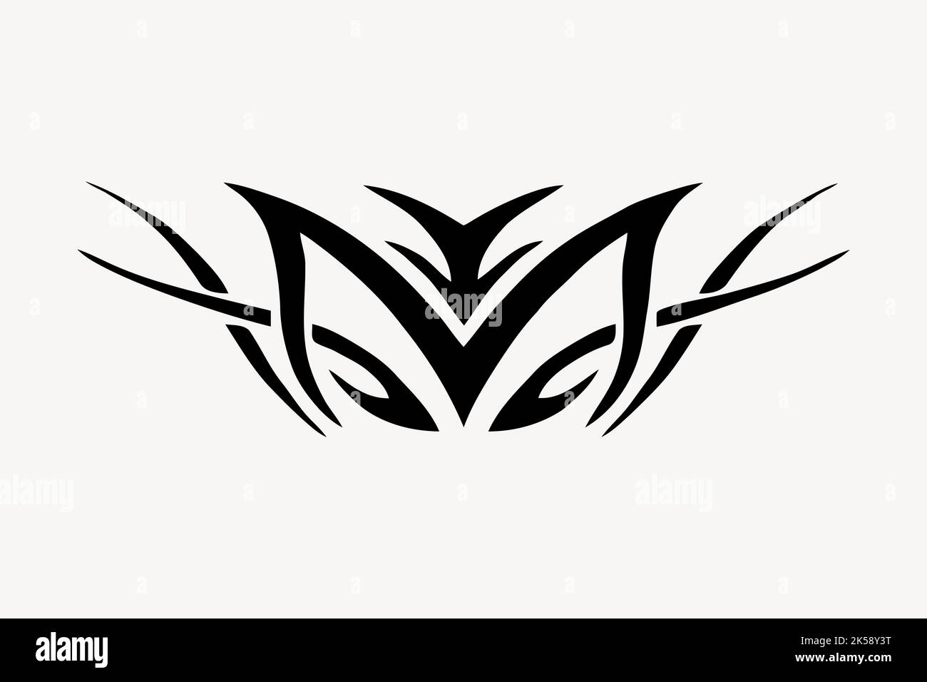 Tribal tattoo sticker, abstract illustration vector Stock Vector Image ...