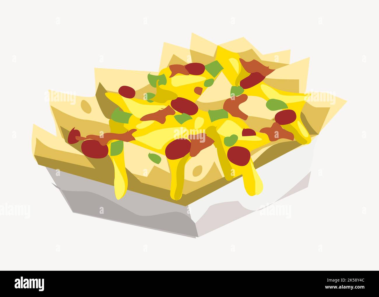 Nachos clipart, Mexican food illustration vector Stock Vector Image ...
