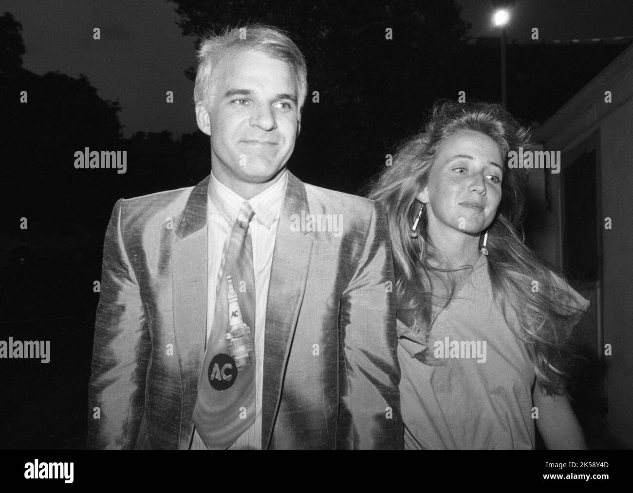 Steve Martin with Carol McKenzie at Spago's in 1983 Credit: Ralph ...