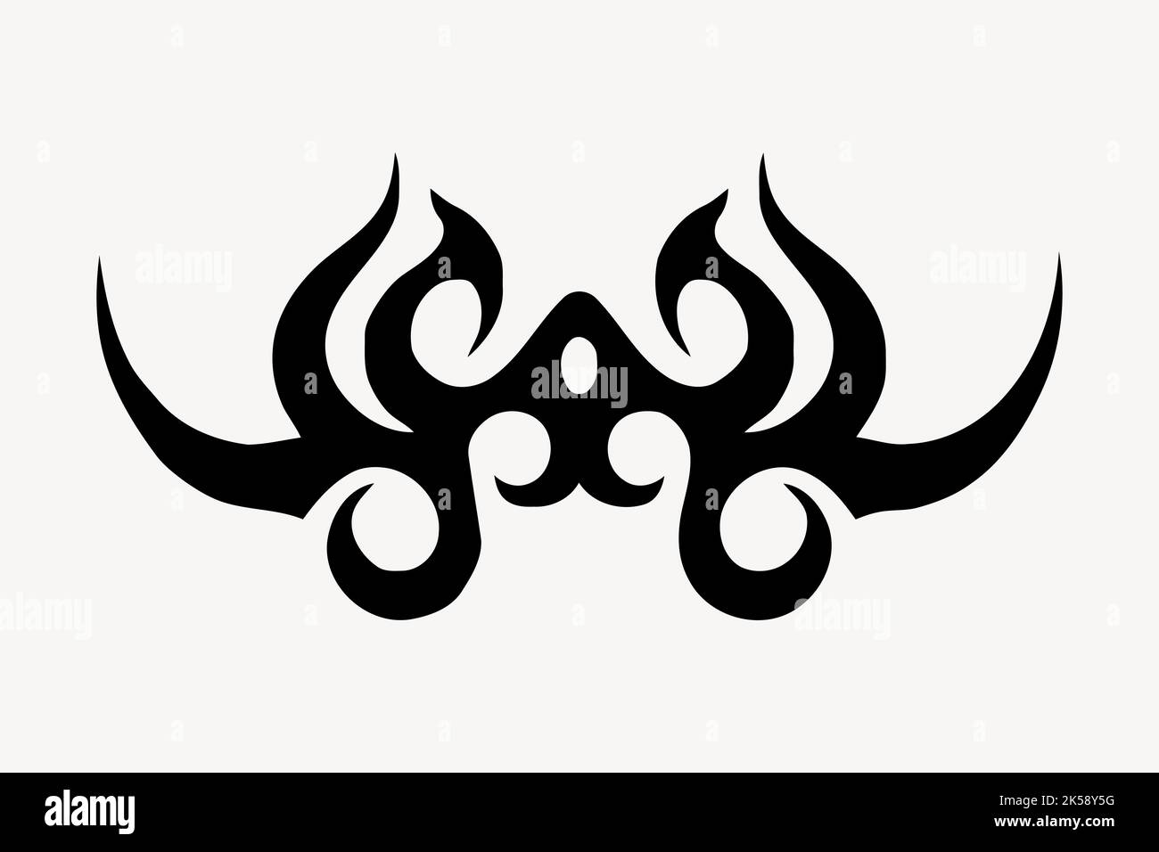 Tribal tattoo sticker, abstract illustration vector Stock Vector Image ...