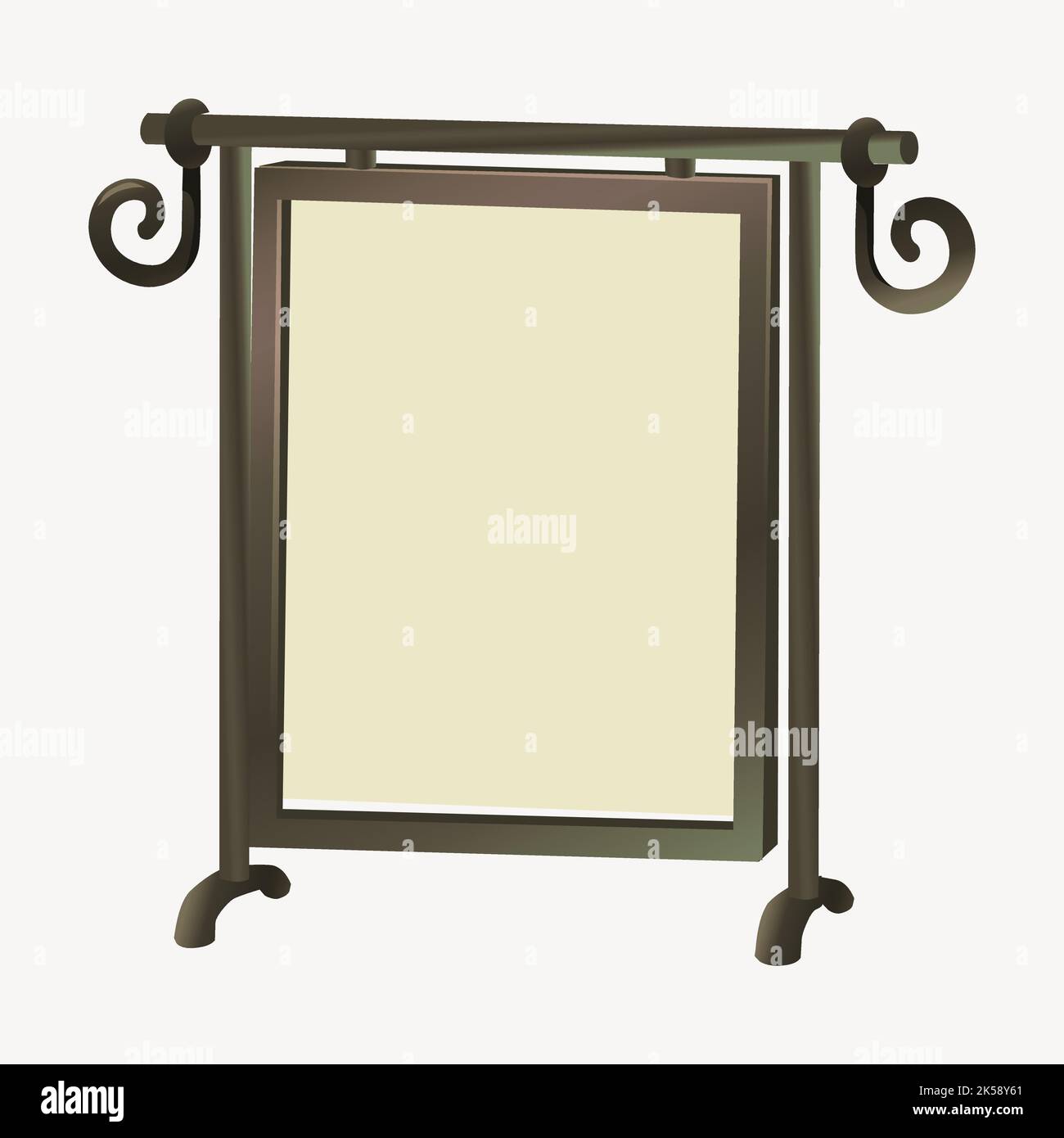 Stand sign collage element, object illustration vector Stock Vector ...