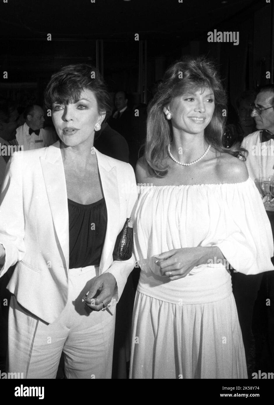 Joan collins and Victoria Principal Circa 1980's Credit: Ralph ...