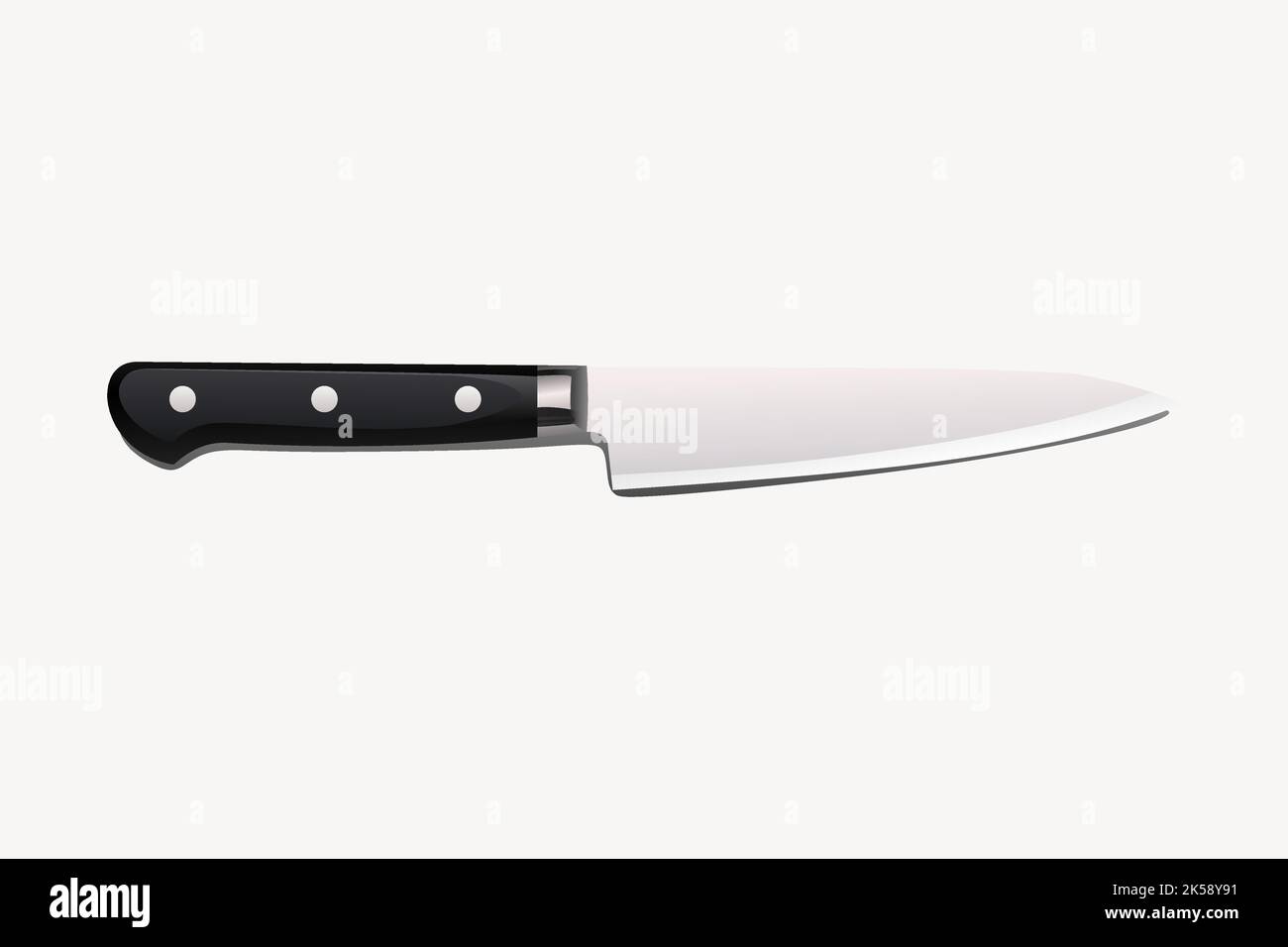 Knife sticker, kitchenware illustration vector Stock Vector Image & Art ...