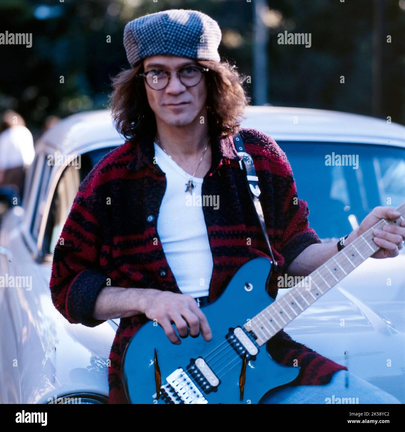 Eddie Van Halen portrait session circa 1995 Credit: Ross Pelton ...