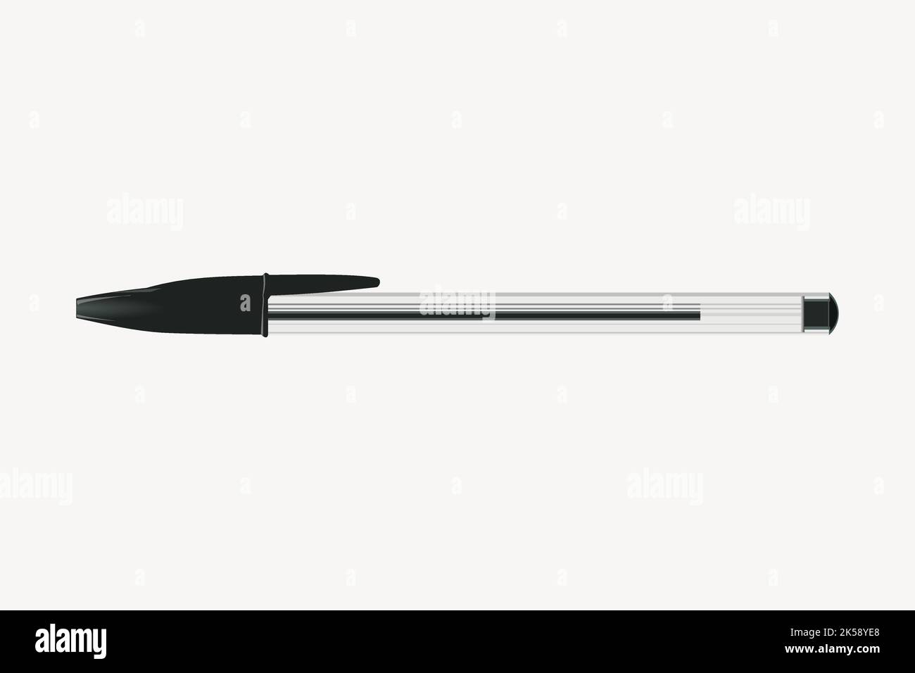 Pen sticker, stationery illustration vector Stock Vector Image & Art ...