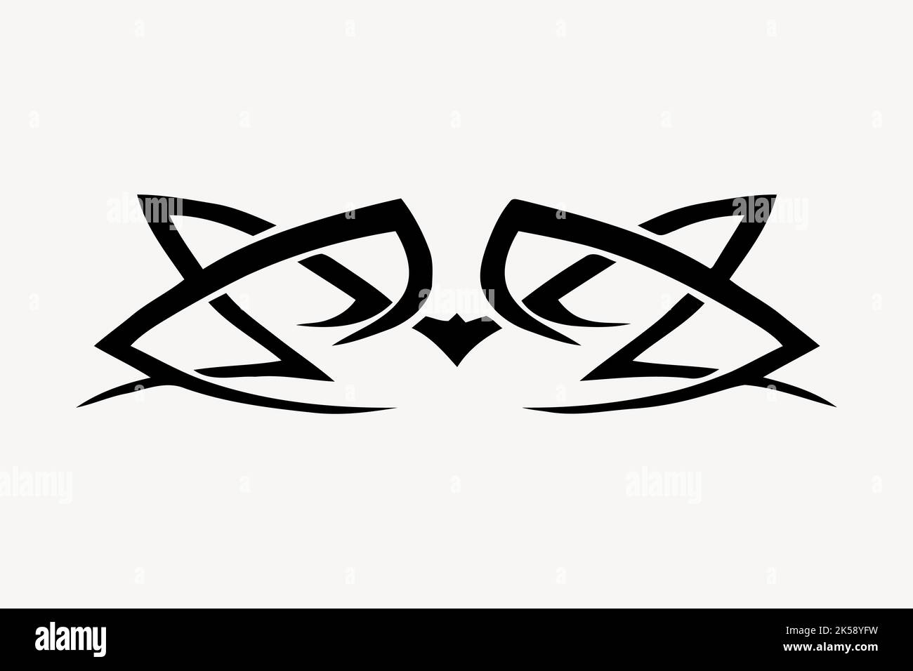 Tribal tattoo sticker, abstract illustration vector Stock Vector Image ...