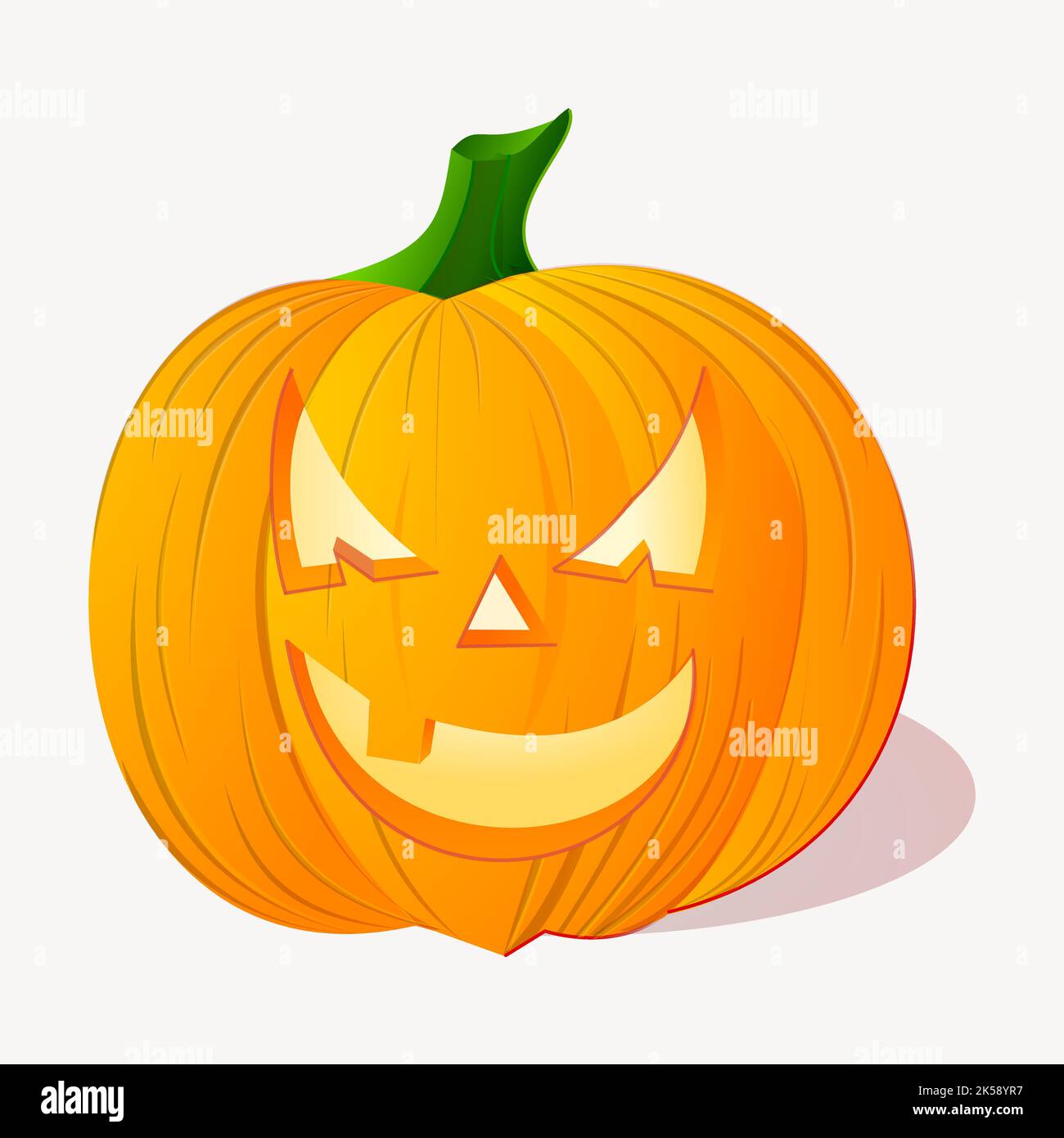 Evil Pumpkin Clipart Halloween Illustration Vector Stock Vector Image And Art Alamy