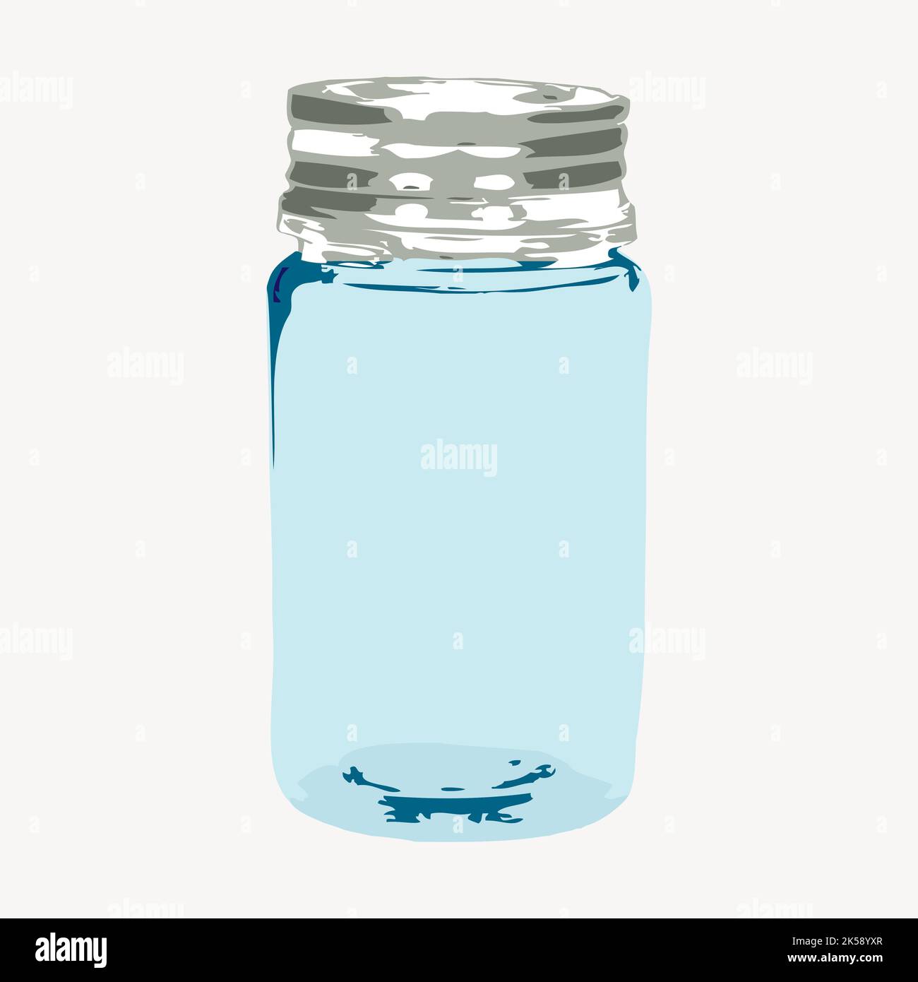 Glass bottle sticker, object illustration vector Stock Vector Image ...