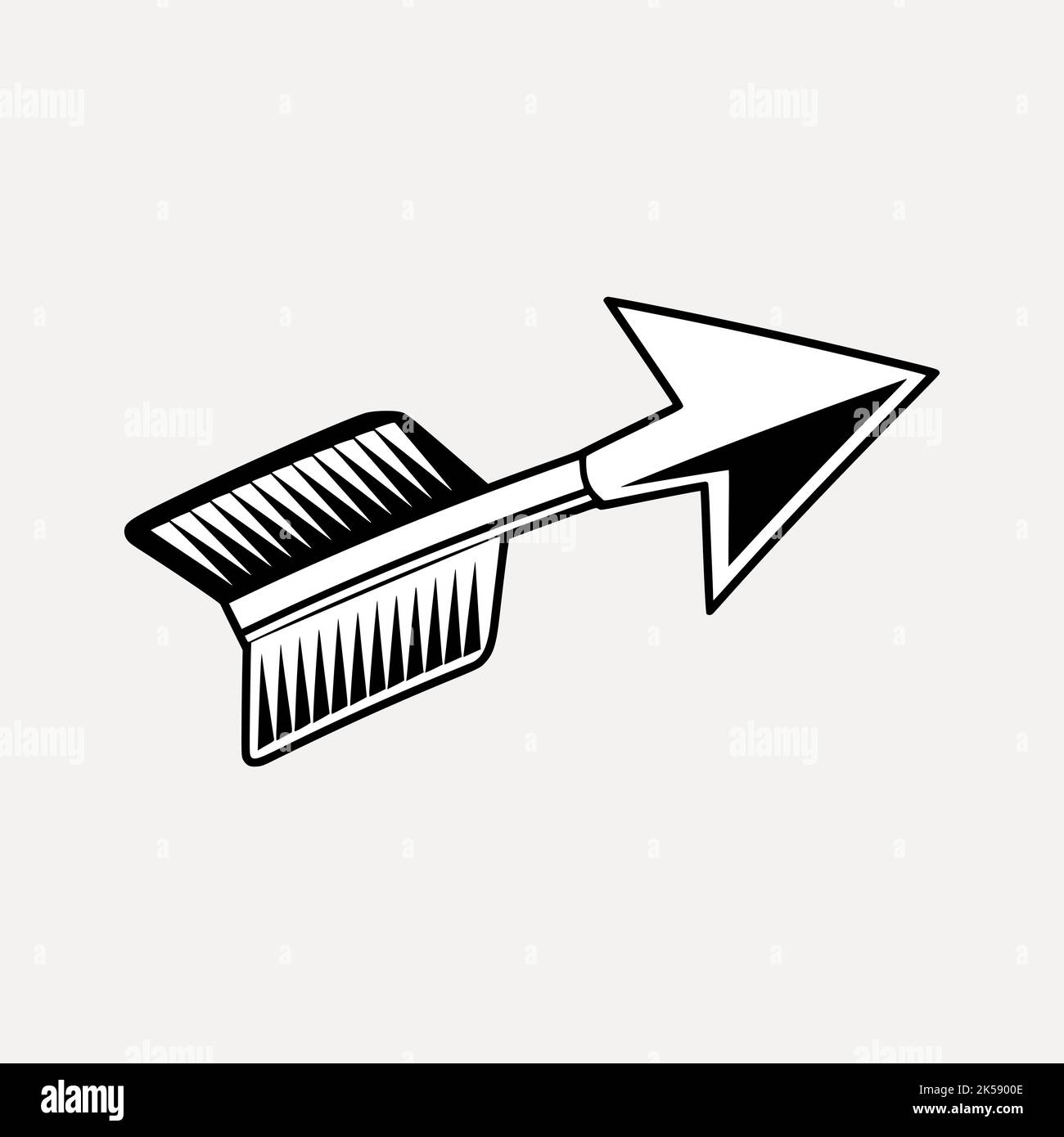 Black arrow clipart, business graphic vector Stock Vector Image & Art ...