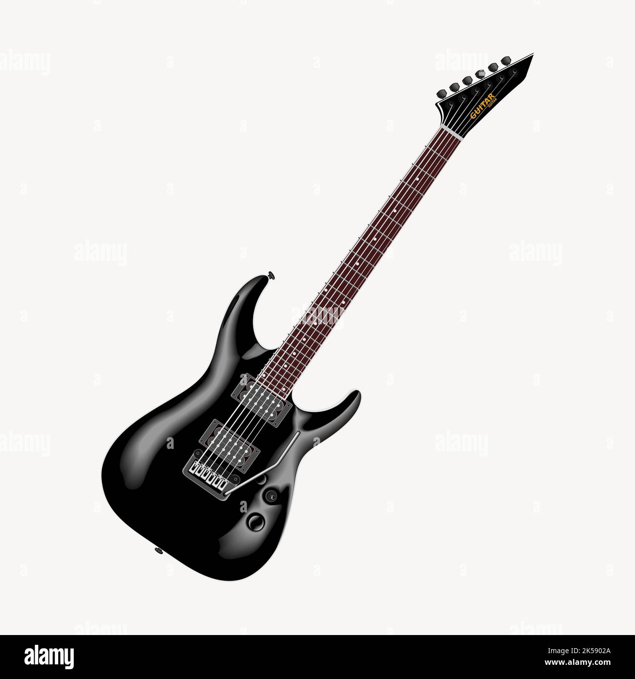 Electric guitar clipart, musical instrument illustration vector Stock ...